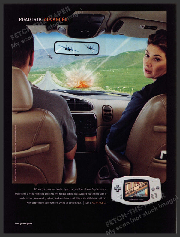Game Boy Advance 2001 Roadtrip Print Ad - Original 8"x11" — Fetch-the-Paper