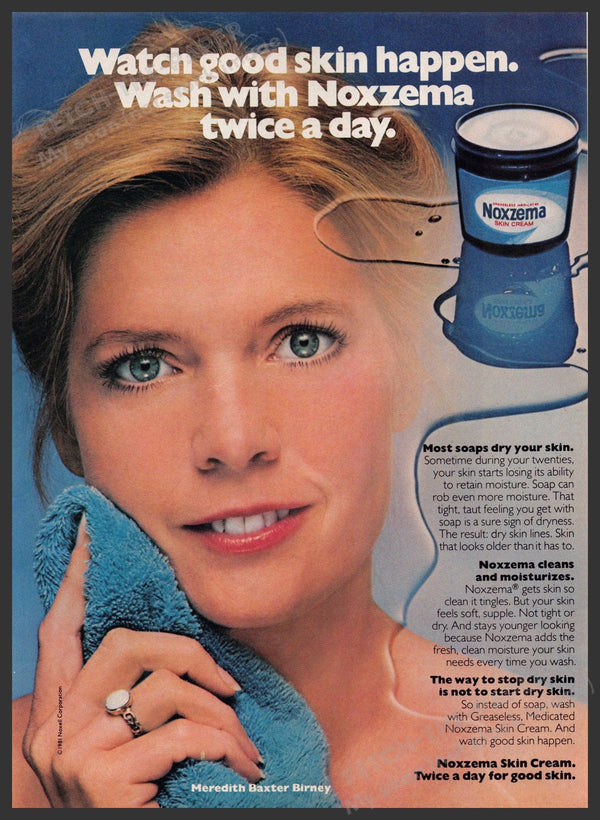 Noxzema Meredith Baxter Birney 1980s Print Ad — Fetch-the-Paper