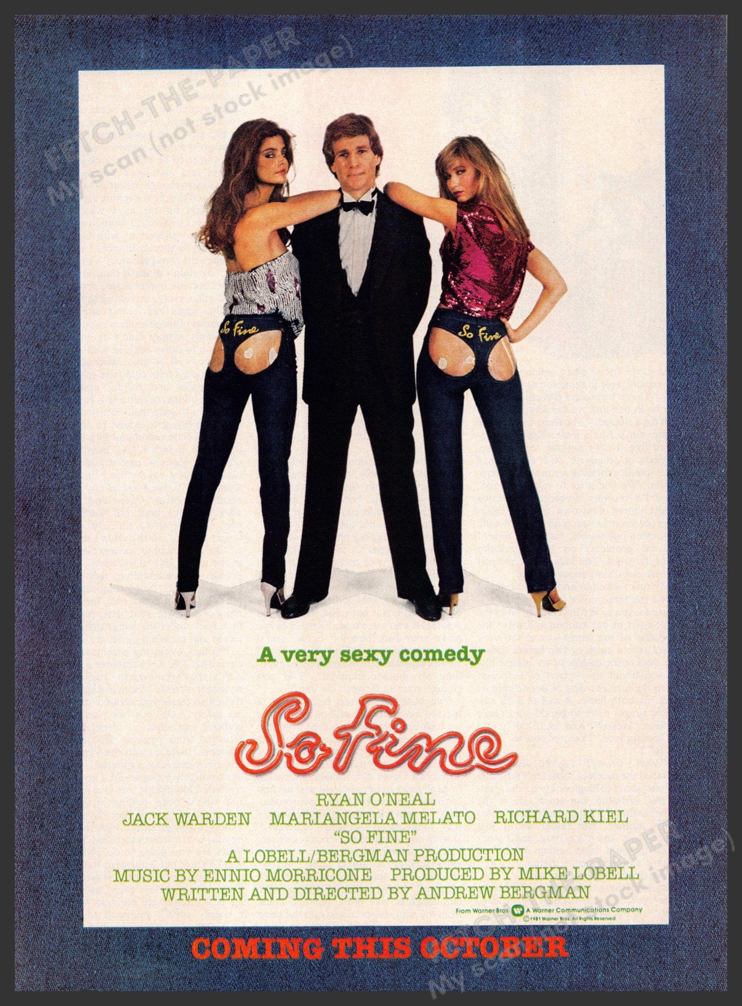 So Fine Movie Premier 1980s Print Ad — Fetch-the-Paper