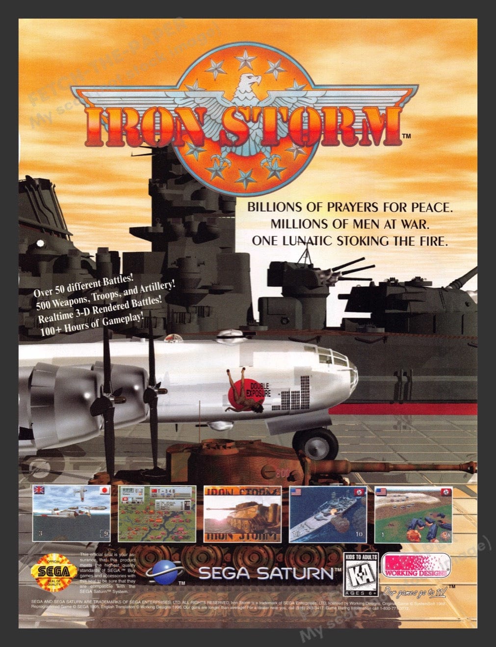 1996 Iron Storm Video Game Print Advertisement — Fetch-the-Paper