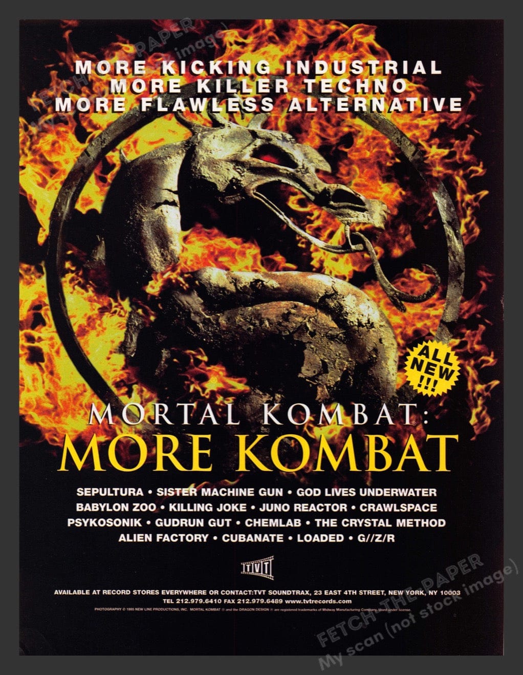 Mortal Kombat: More Kombat 1990s Video Game Print Advertisement Ad 199 — Fetch-the-Paper