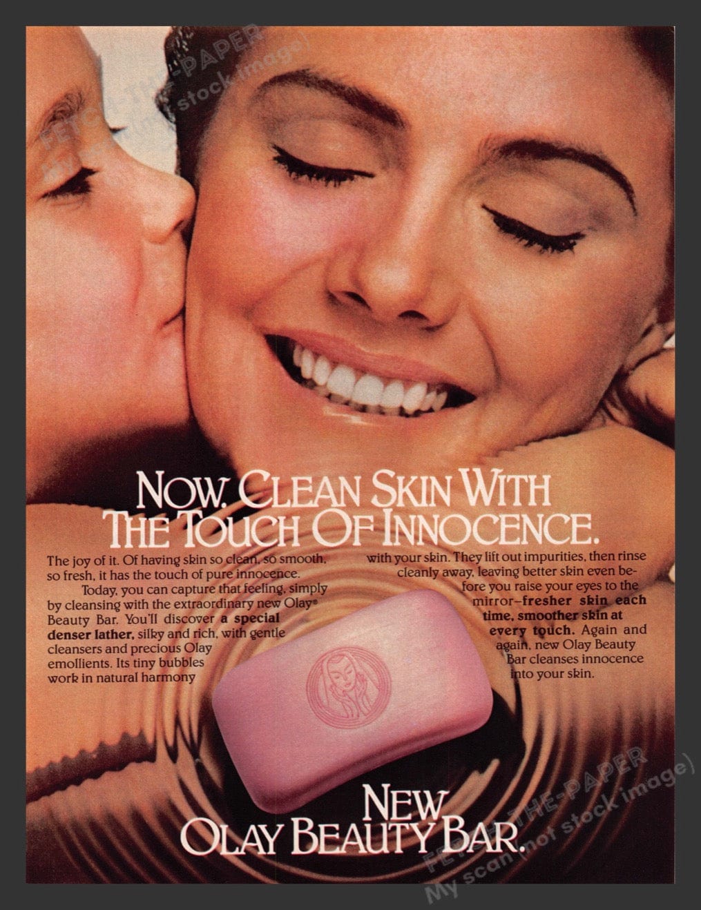 Olay 1980s Print Advertisement Ad 1983 Beauty Bar Clean Skin — Fetch-the-Paper