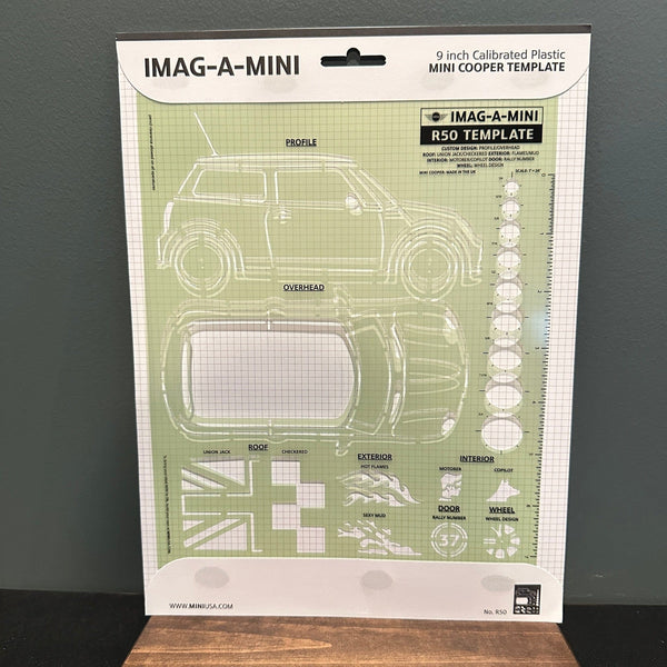 2005 Mini Cooper IMAG-A-MINI 9-inch Calibrated Plastic Template Rare P ...