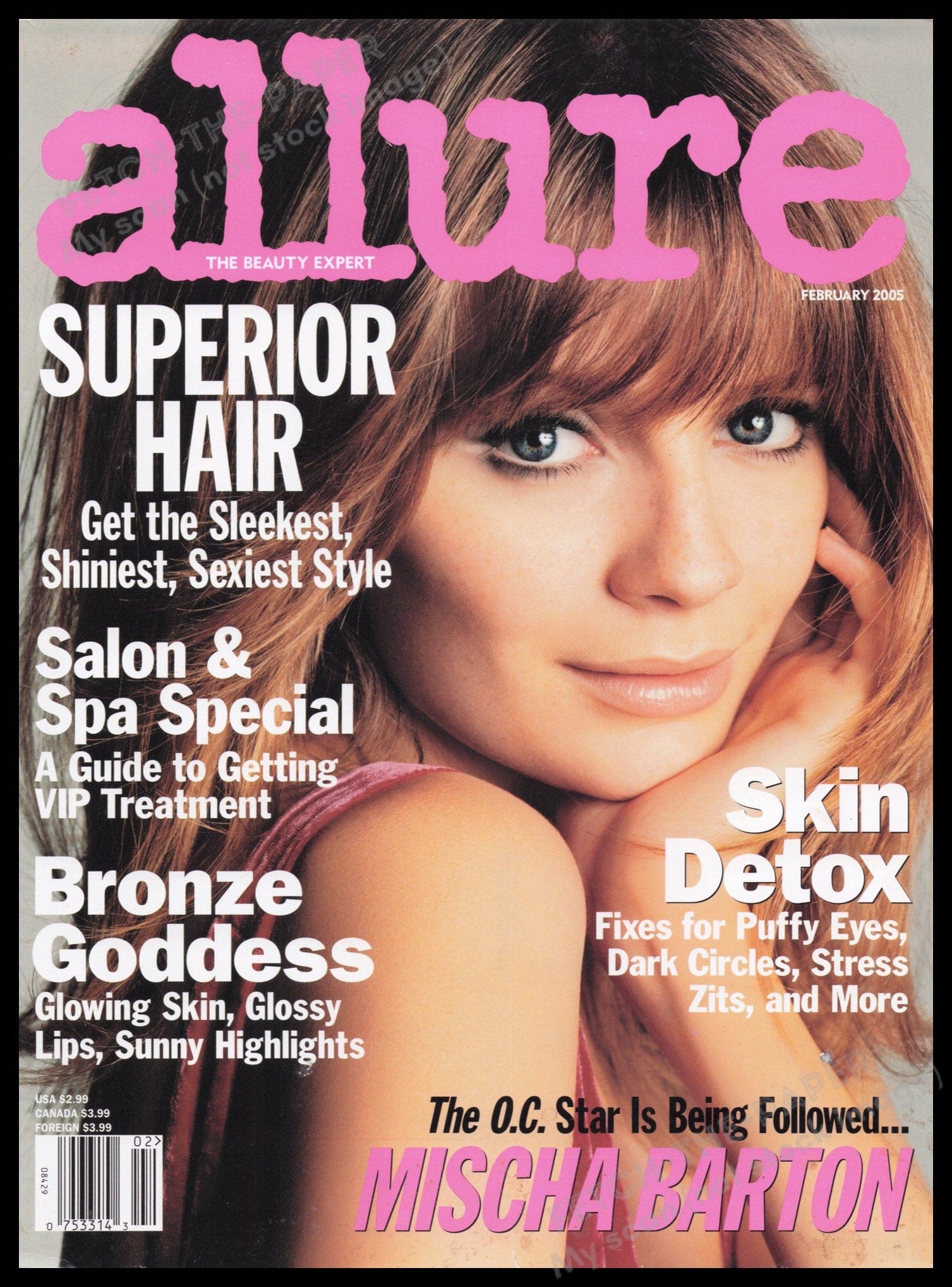Allure Mischa Barton Magazine Cover February 2005 — Fetch-the-Paper