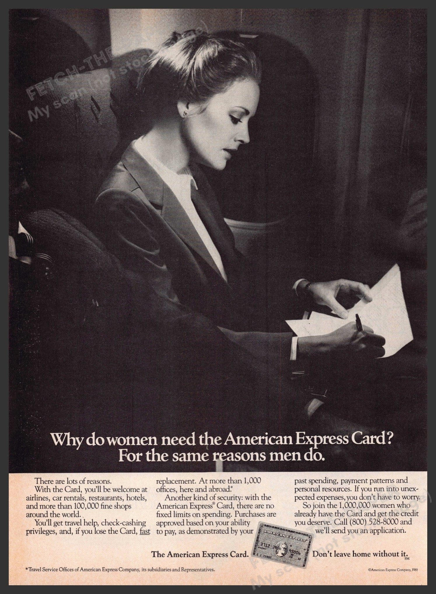 Vintage 1980s American Express Print Ad for Women in Business — Fetch ...