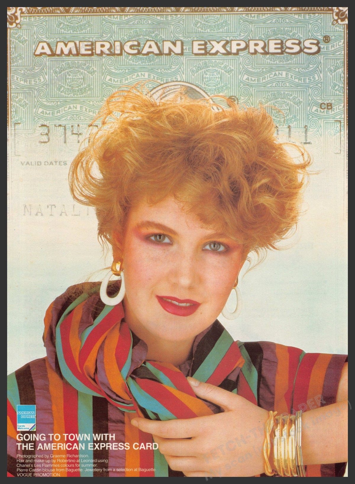 1982 American Express Credit Card Vintage Print Ad 8"x11" — Fetch-the-Paper