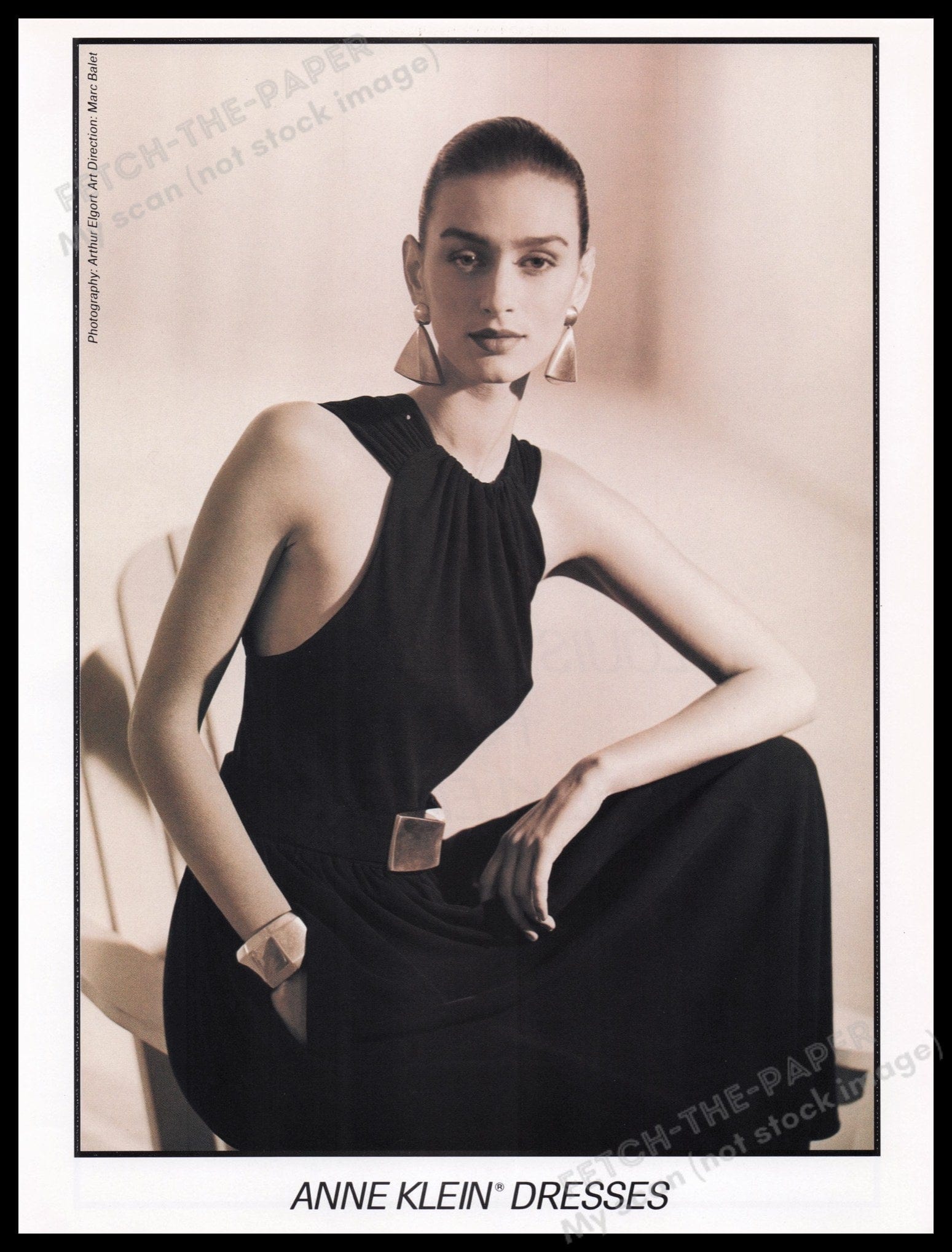 Ann Klein Dresses 1980s Print Advertisement Ad 1989 Sexy Model — Fetch ...
