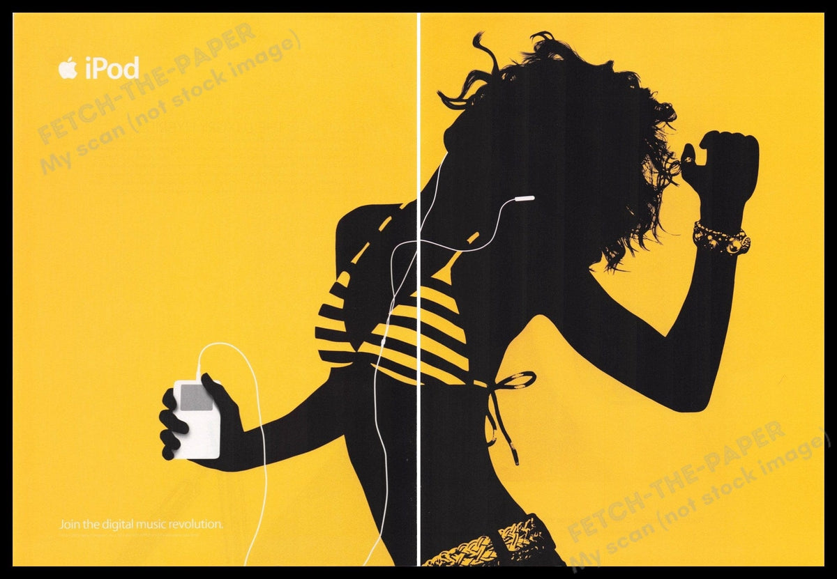 Apple Ipod 2000s Print Advertisement (2 pages) 2005 Yellow Bikini ...