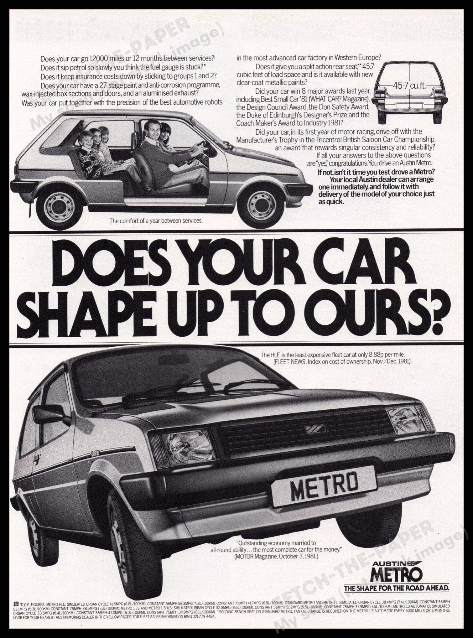 Vintage 1982 Austin Metro Car Print Ad - Classic 80s Design — Fetch-the ...