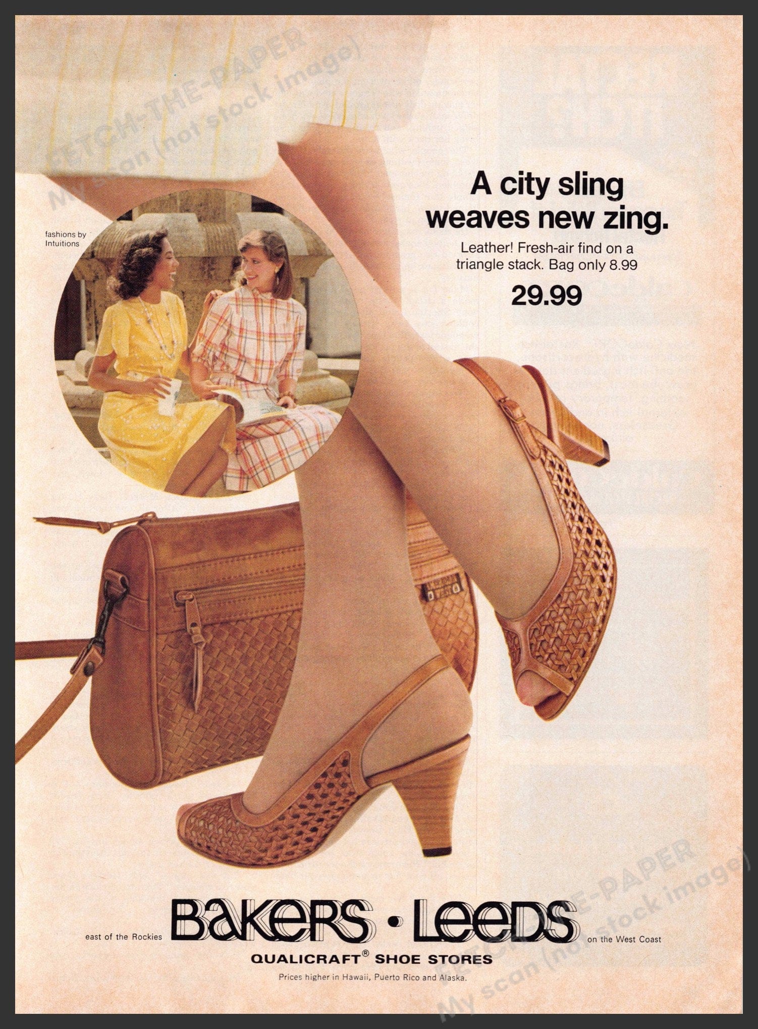 Bakers Leeds Shoes 1980s Print Ad — Fetch-the-Paper
