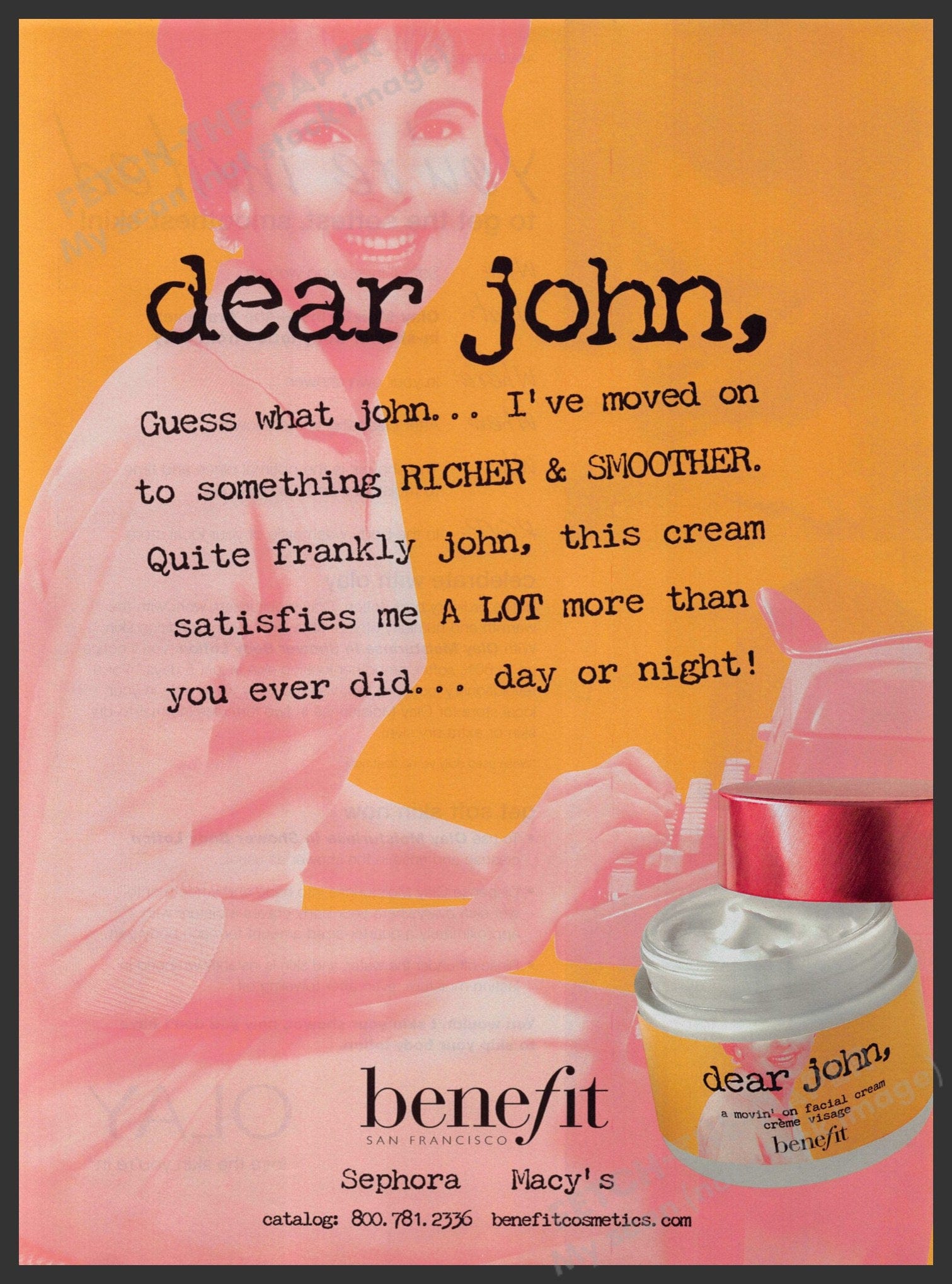 Benefit Dear John 2004 Vintage Print Ad - Collectible Cosmetics — Fetch ...