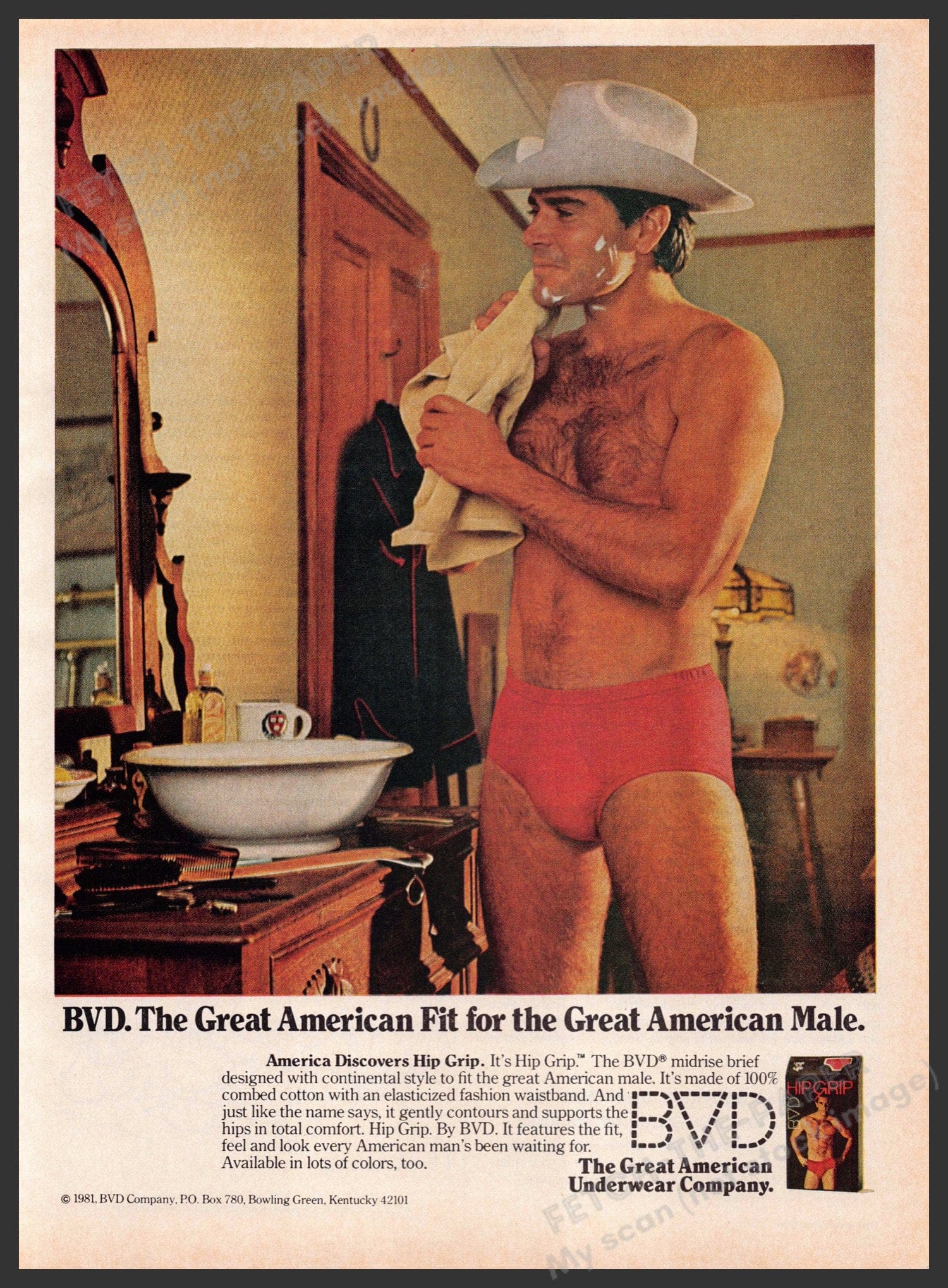 BVD Men's Underwear 1980s Print Ad — Fetch-the-Paper
