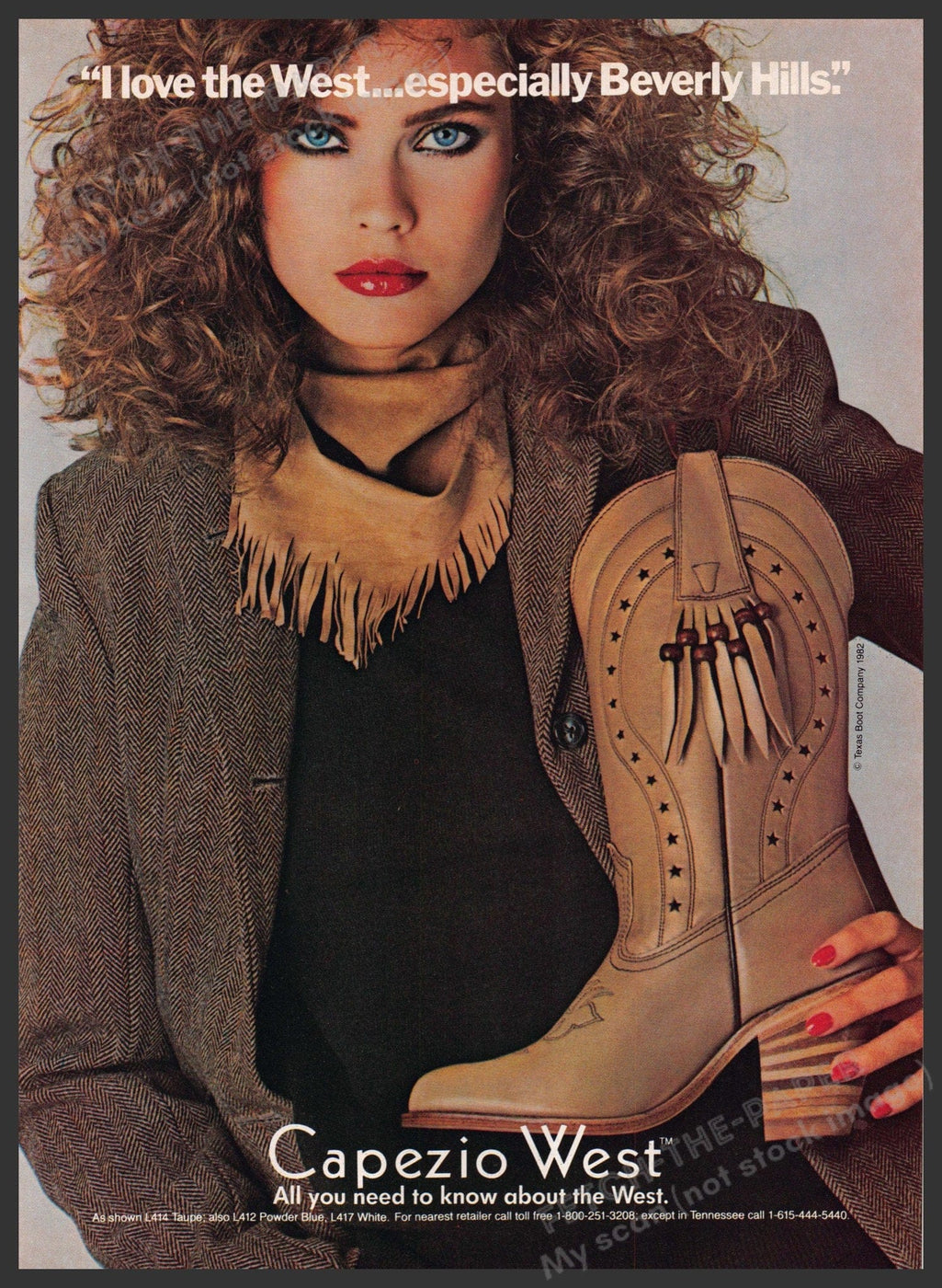 Vintage 1982 Capezio West Print Ad - Iconic 1980s Fashion — Fetch-the-Paper