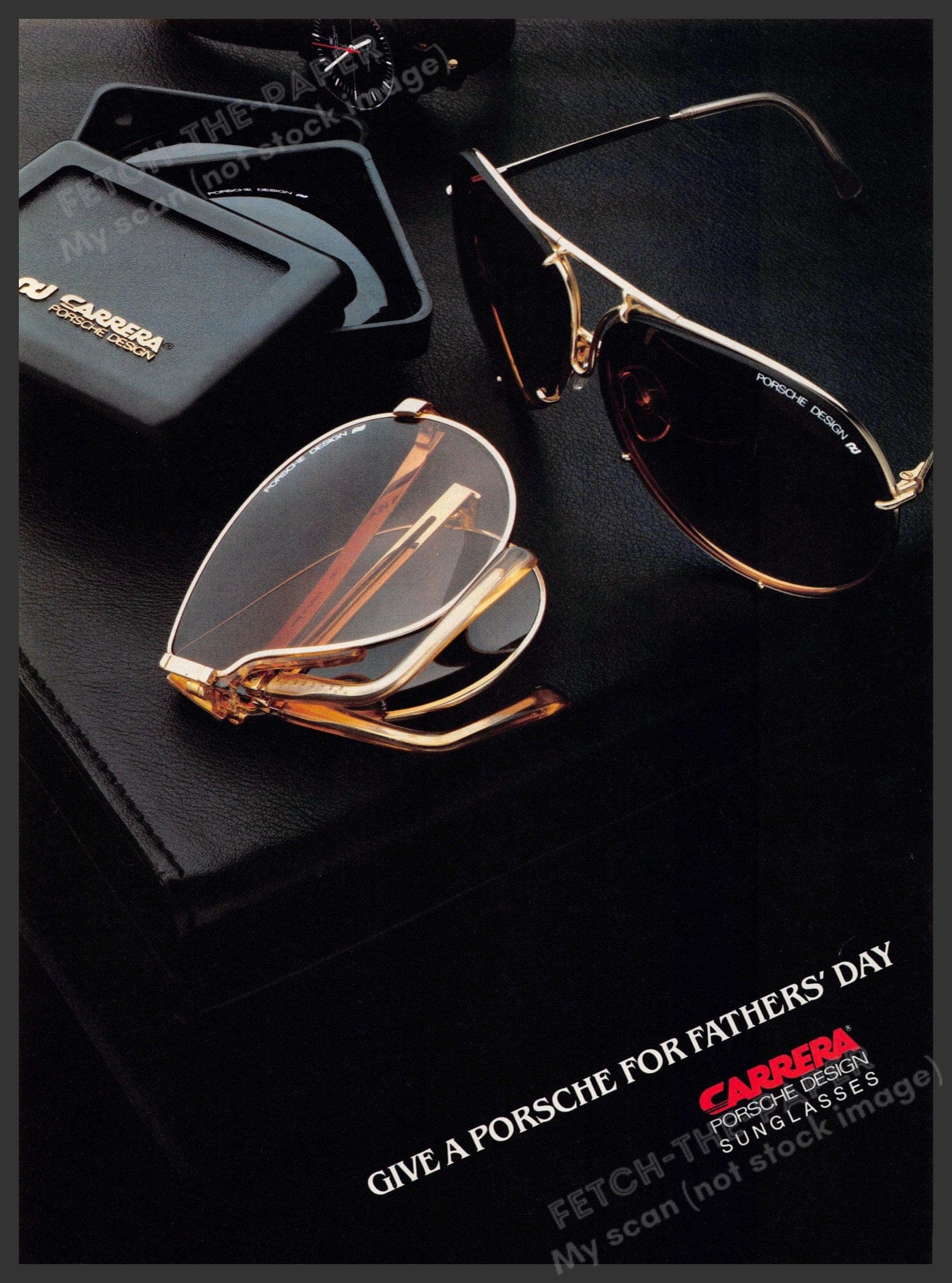 Carrera Sunglasses 1980s Print Ad — Fetch-the-Paper
