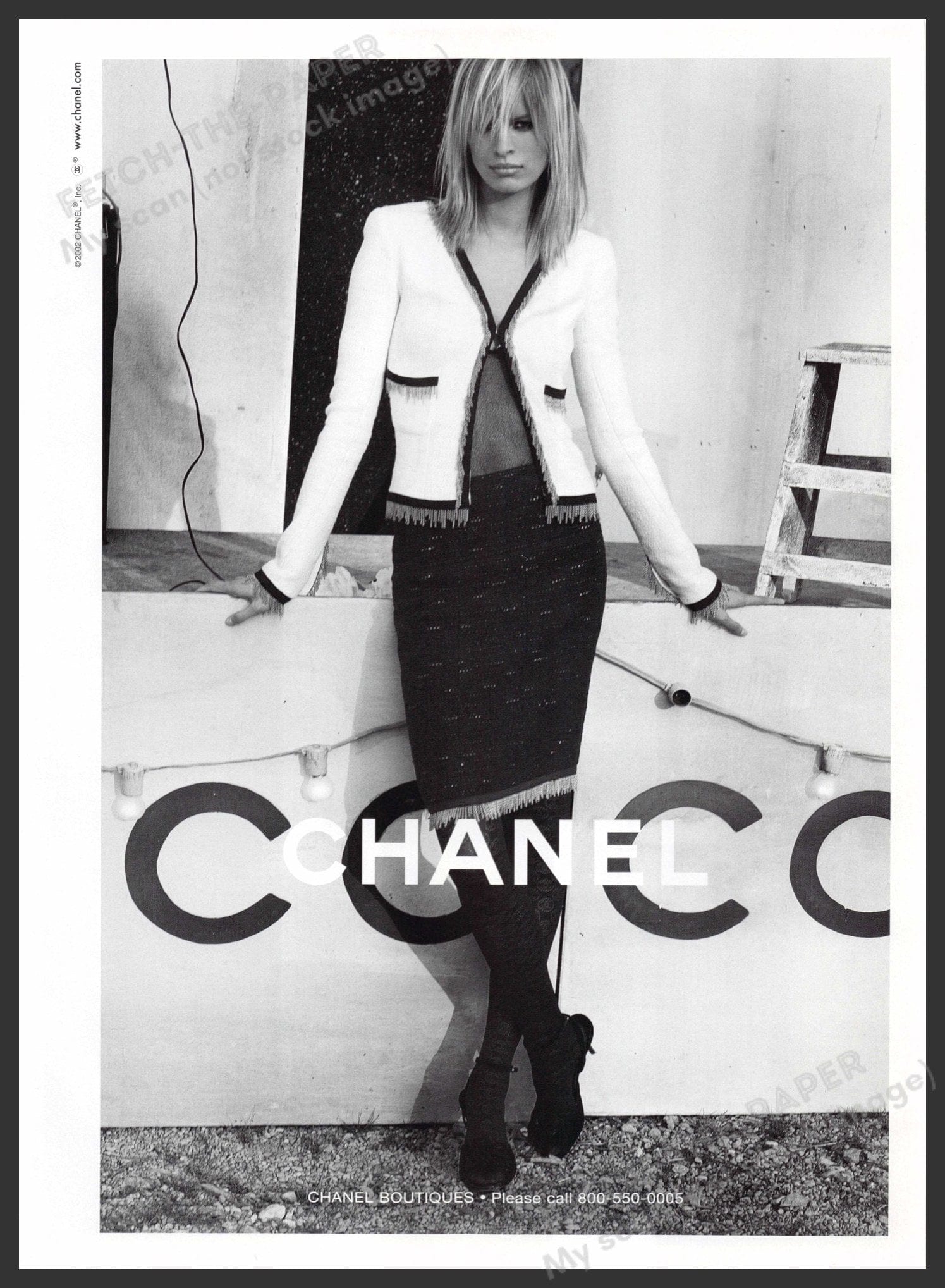 Chanel Karolina Kurkova 2000s Print Ad — Fetch-the-Paper