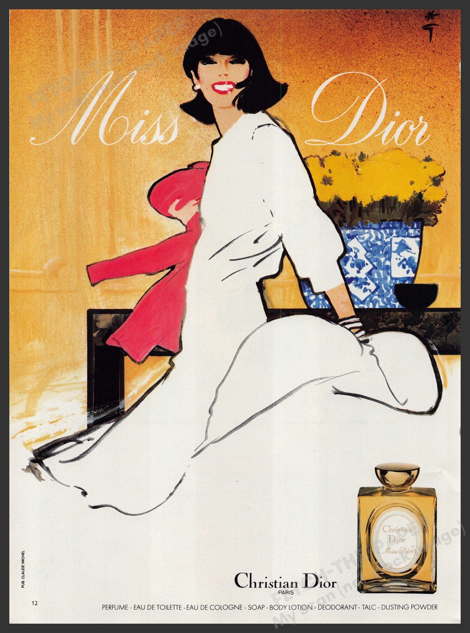 Christian Dior Miss Dior Fragrance 1980s Print Advertisement Ad 1980 ...