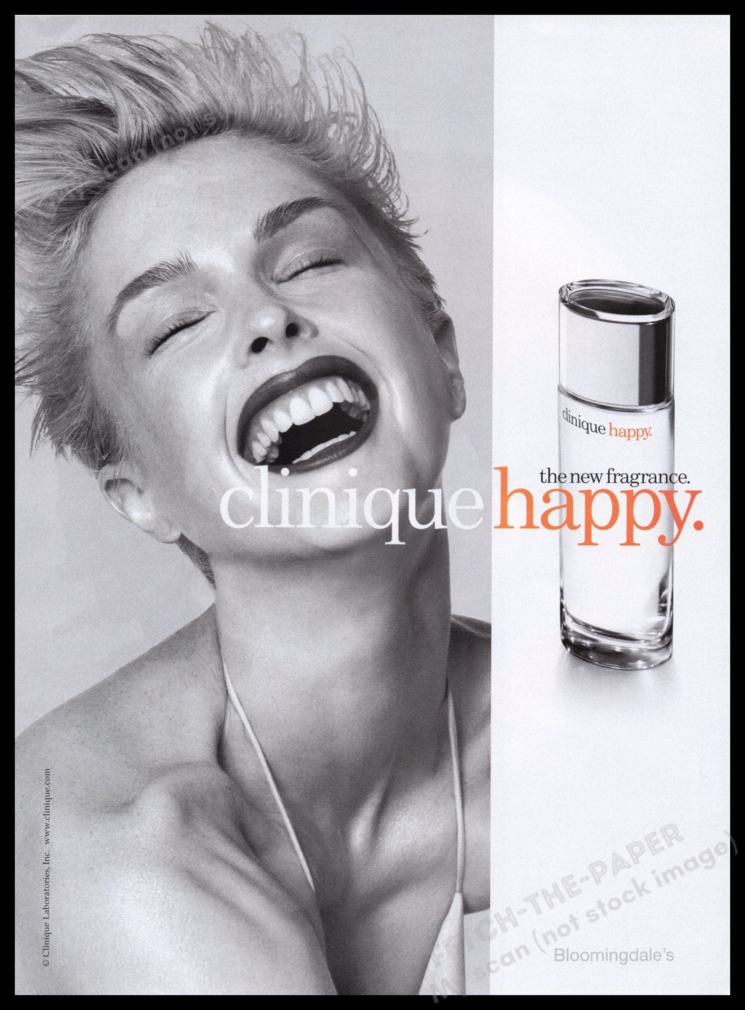 Clinique Happy Fragrance 1990s Print Advertisement Ad 1998 Laughing Mo ...