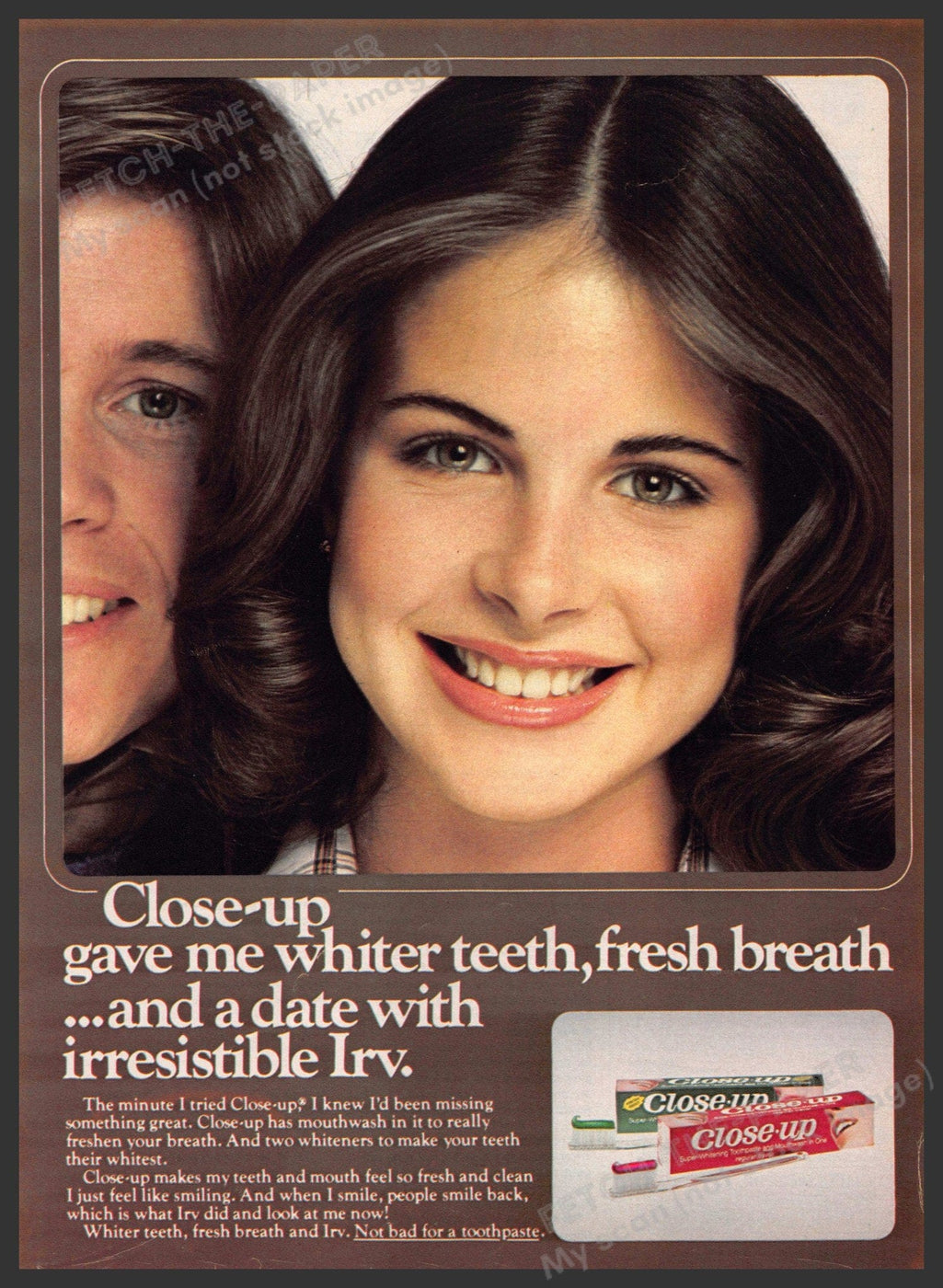 Close-up Fresh Breath 1977 Print Ad - Teens Smile Vintage Poster ...