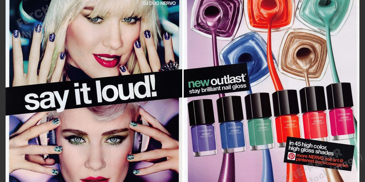 Cover Girl DJ Duo Nervo Australian 2000s Print Advertisement Ad (2 pag ...