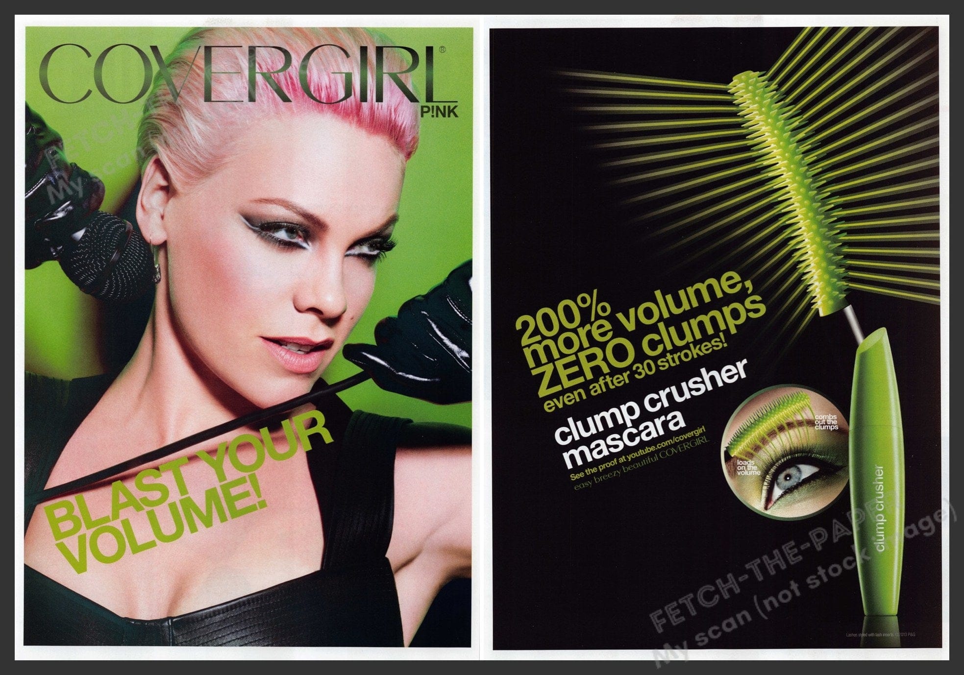 Cover Girl Pink Singer Musician 2000s Print Advertisement Ad (2 pages ...
