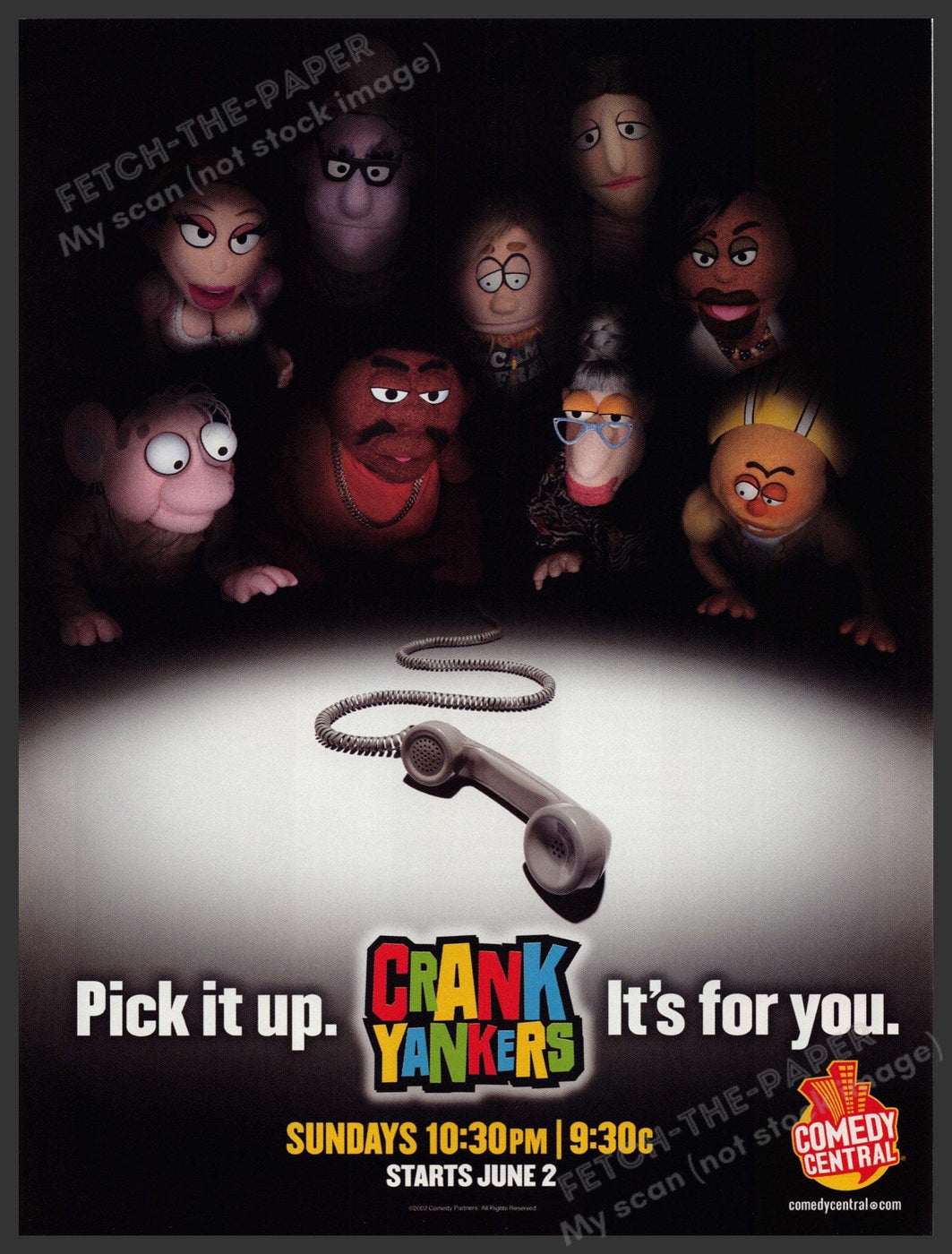 Crank Yankers 2002 Comedy Central Print Ad - Iconic Puppets — Fetch-the ...