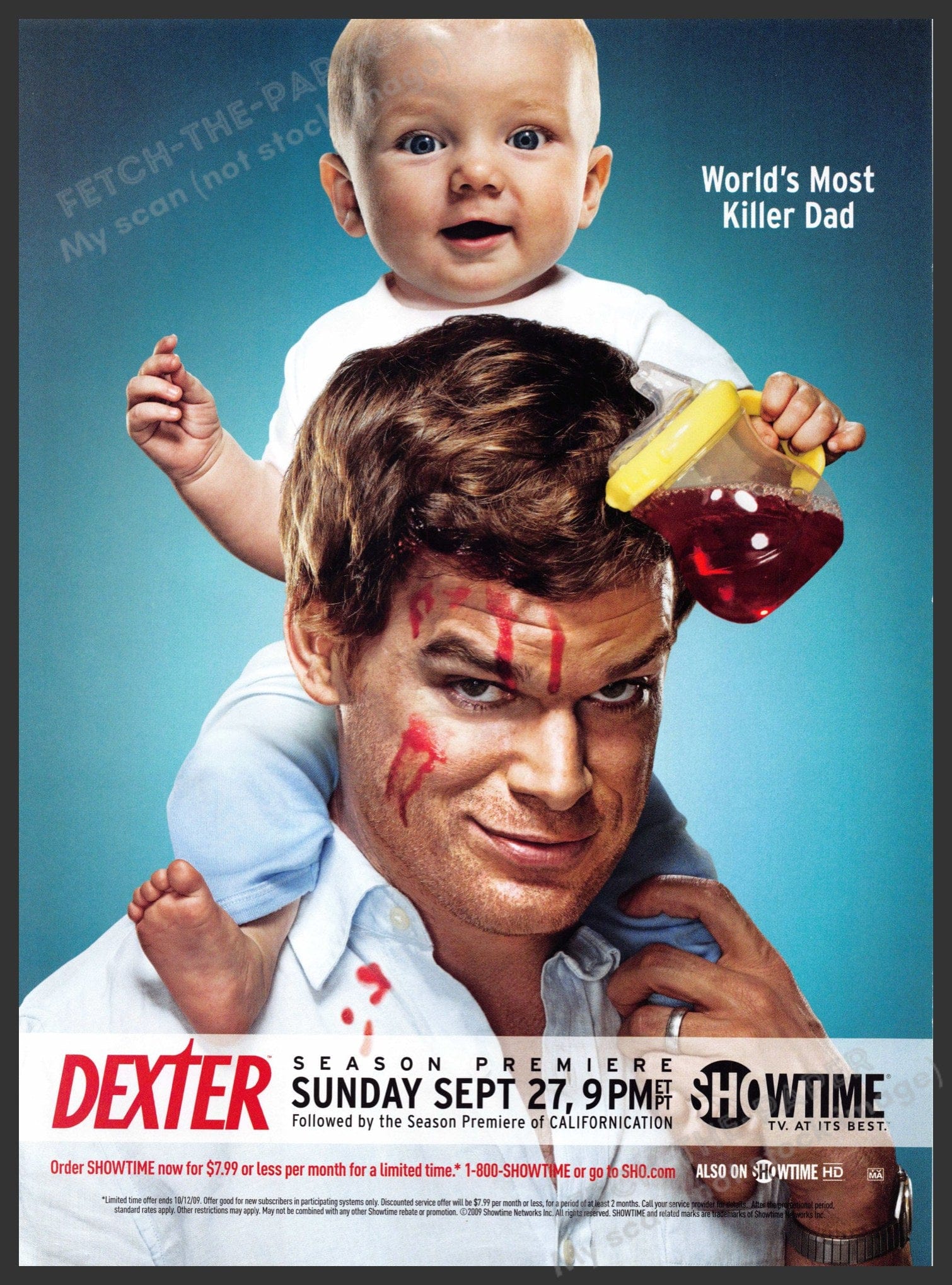 Dexter Showtime 2009 Print Ad - World's Most Killer Dad — Fetch-the-Paper