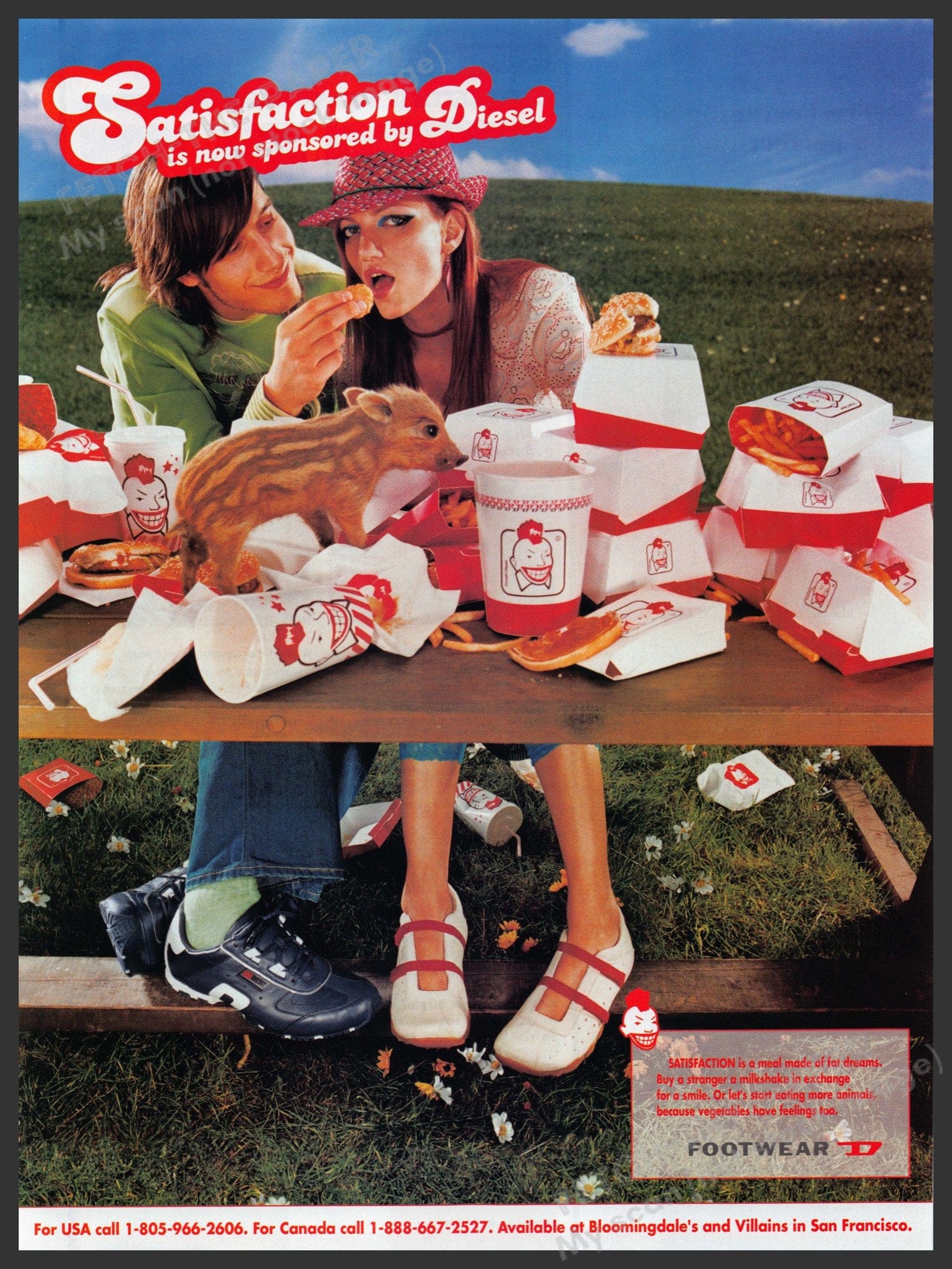 Diesel Footwear 2000s Print Advertisement Ad 2002 Legs Teens — Fetch ...