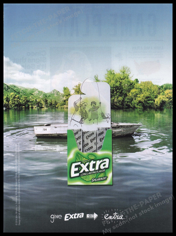Extra Chewing Gum 2000s Print Advertisement Ad 2017 "Give extra get ex ...