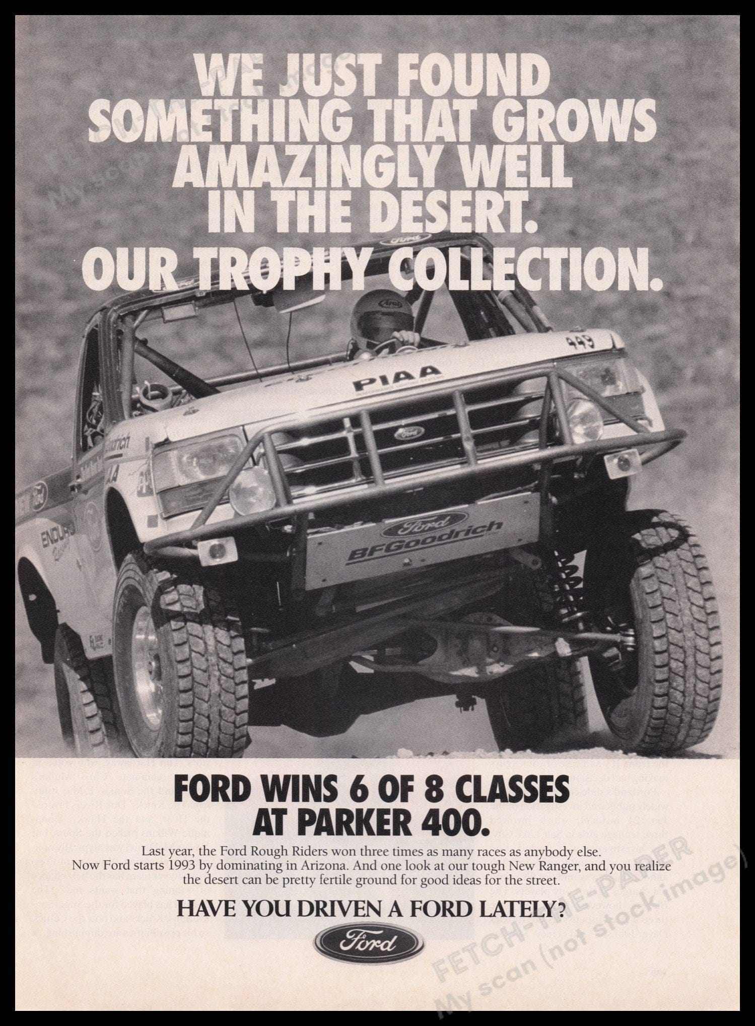 Ford Rough Riders 1993 Ranger Parker 400 Vintage Ad — Fetch-the-Paper