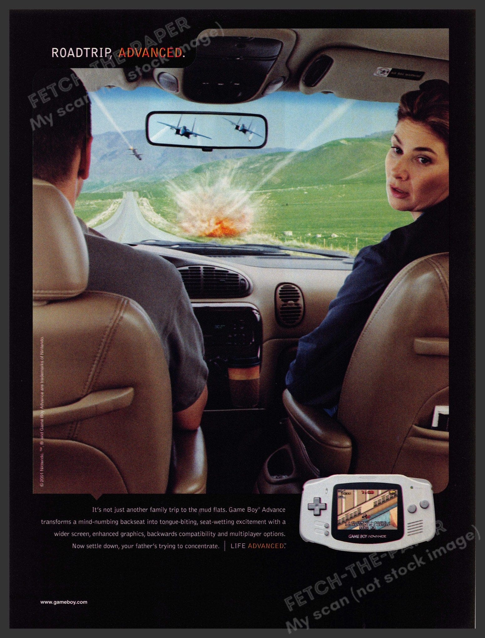Game Boy Advance Video Game 2000s Print Advertisement 2001 Roadtrip Ha ...