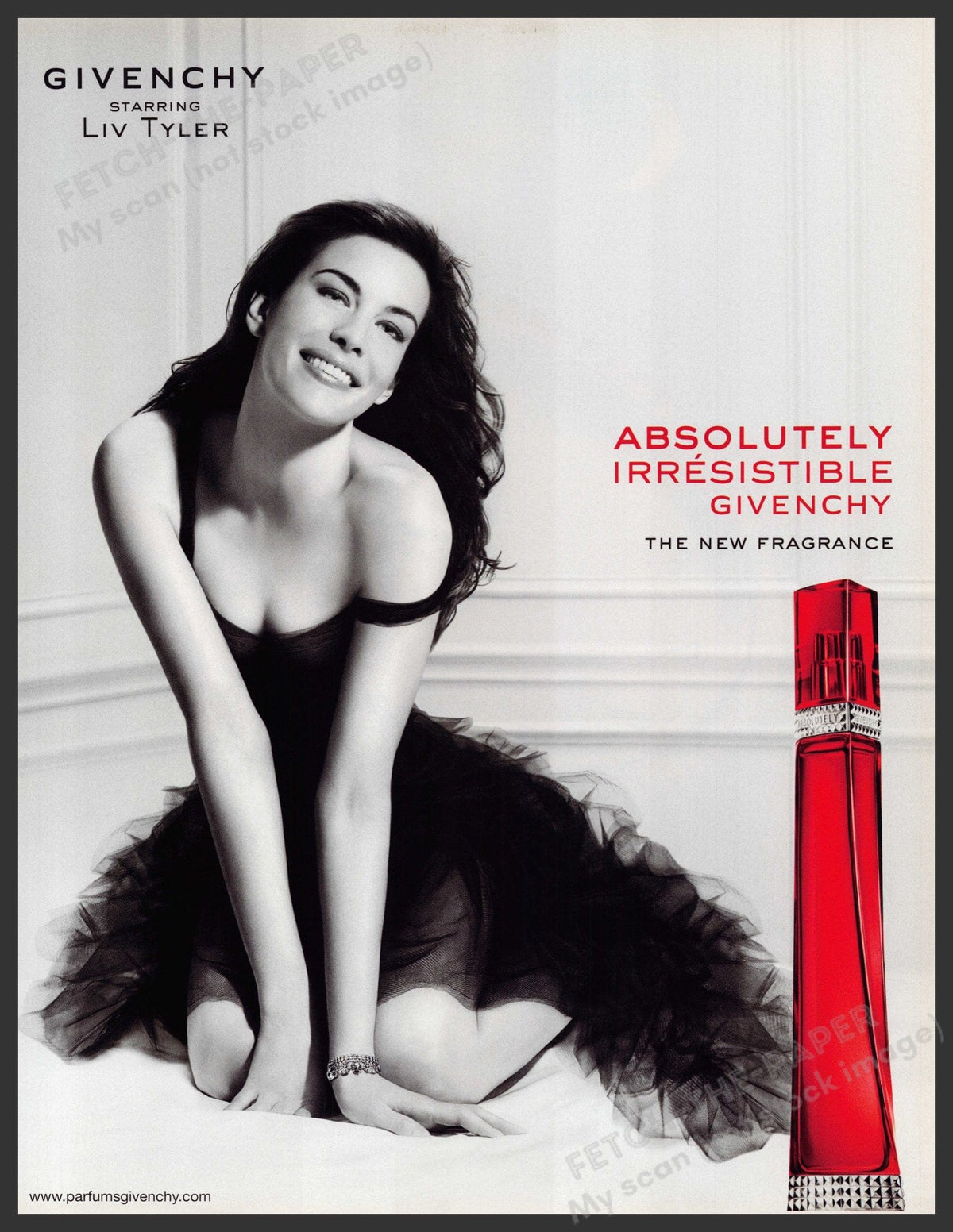 Givenchy Fragrance Ad 2008 with Liv Tyler - Vintage Print — Fetch-the-Paper