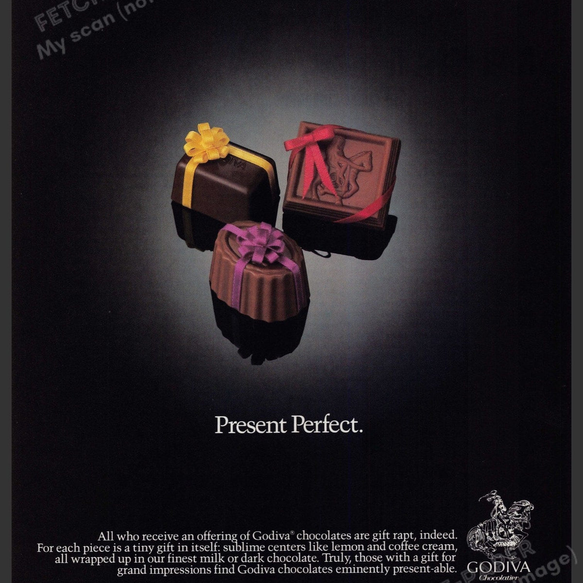 Godiva Chocolate 1980s Print Advertisement Ad 1987 Present Perfect ...