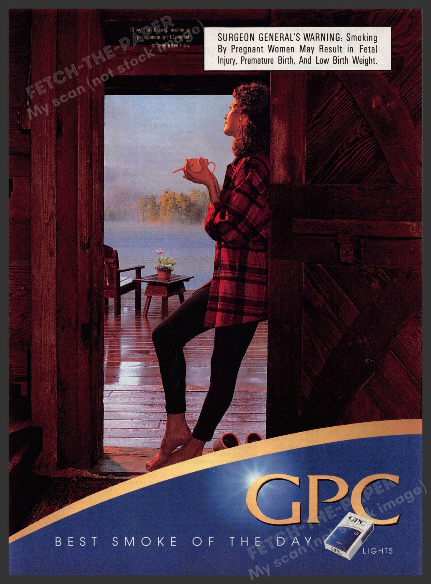 GPC Lights 1990s Print Advertisement 1998 Morning Coffee Lake House — Fetch-the-Paper