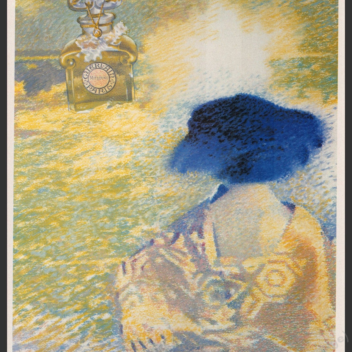 Guerlain Mitsouko Perfume 1980s Print Advertisement Ad 1982 Illustrati ...