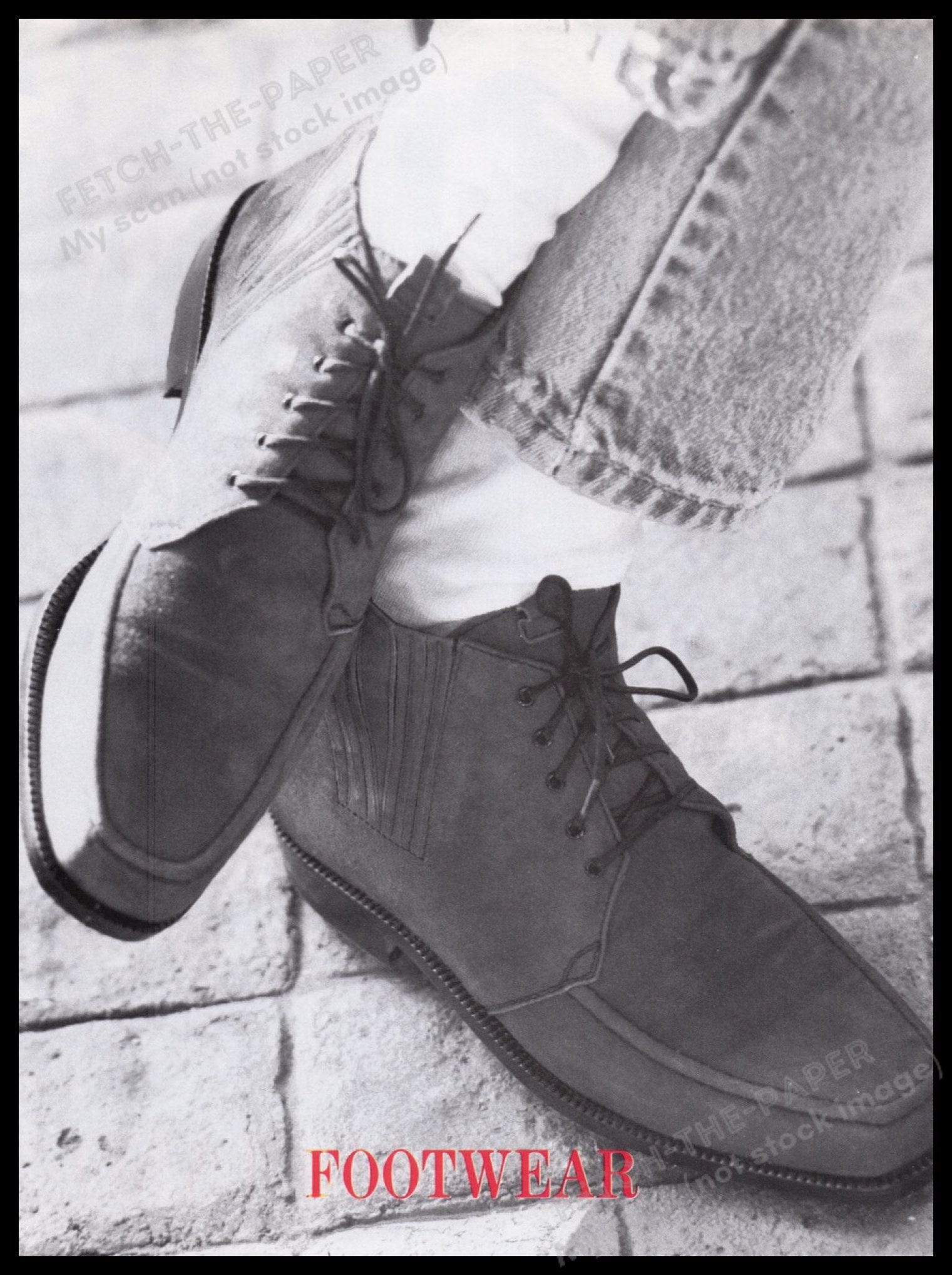 Guess Footwear Model Emma Warg Front& Back Page 1980s Print Advertisem ...
