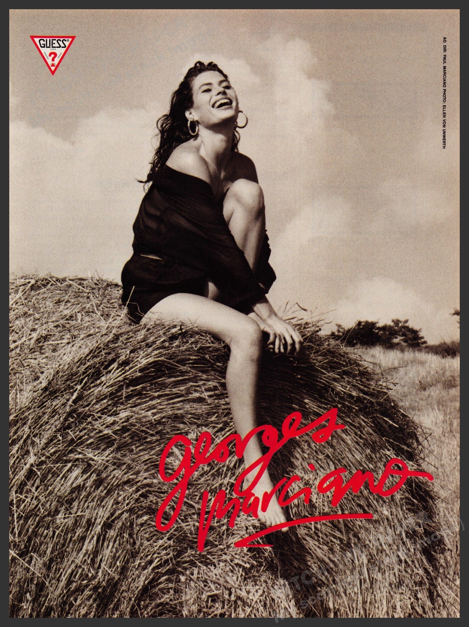 Guess Georges Marciano Carre Otis 1980s Print Advertisement Ad 1988 Ha ...