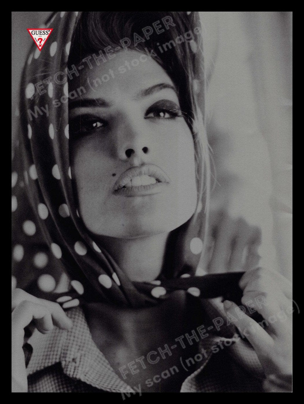 Vintage 1991 Guess Ad - Shana Zadrick, 90s Fashion Icon — Fetch-the-Paper