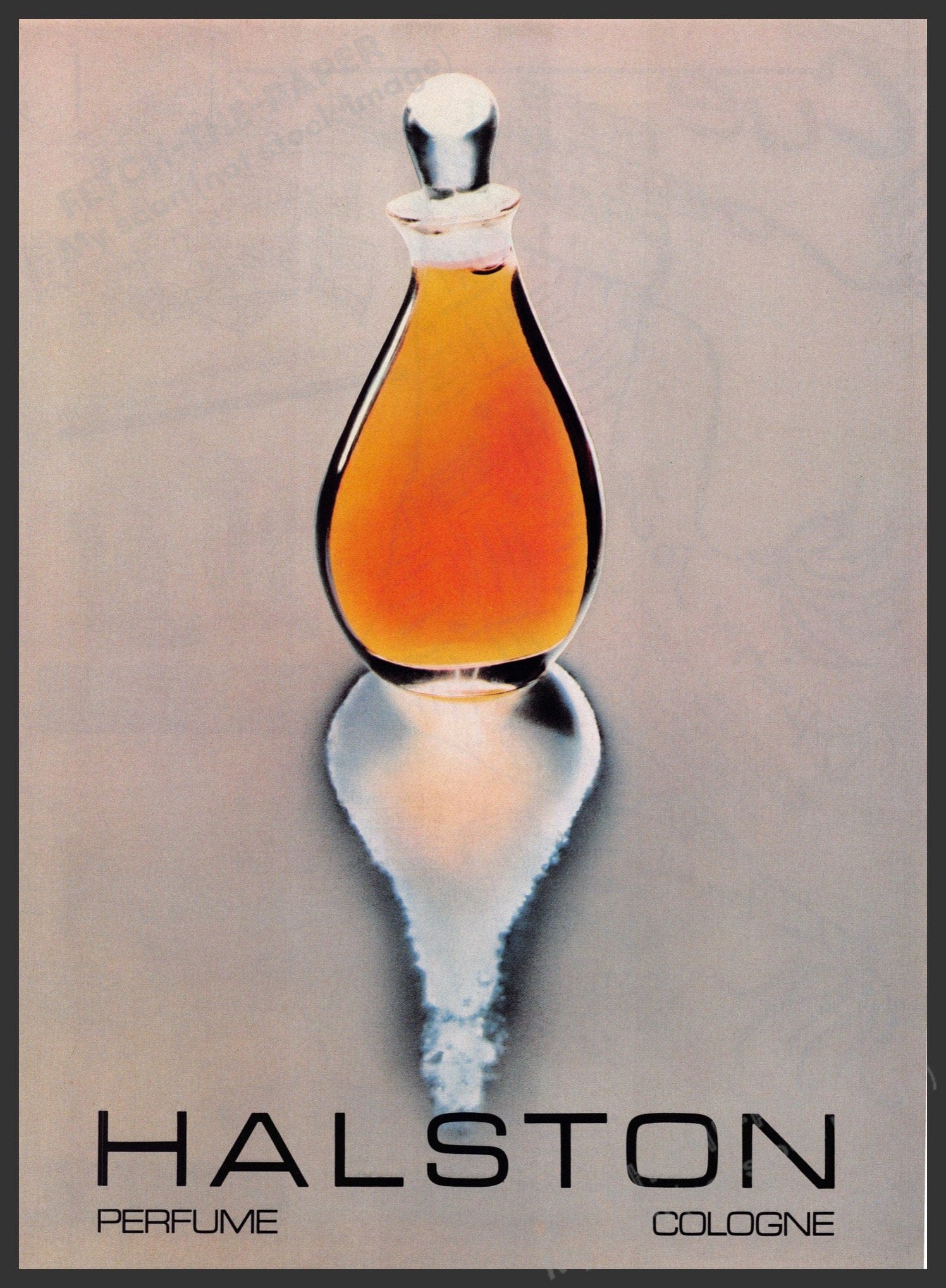 Halston Perfume Fragrance Promo 1980s Print Advertisement Ad 1983 ...