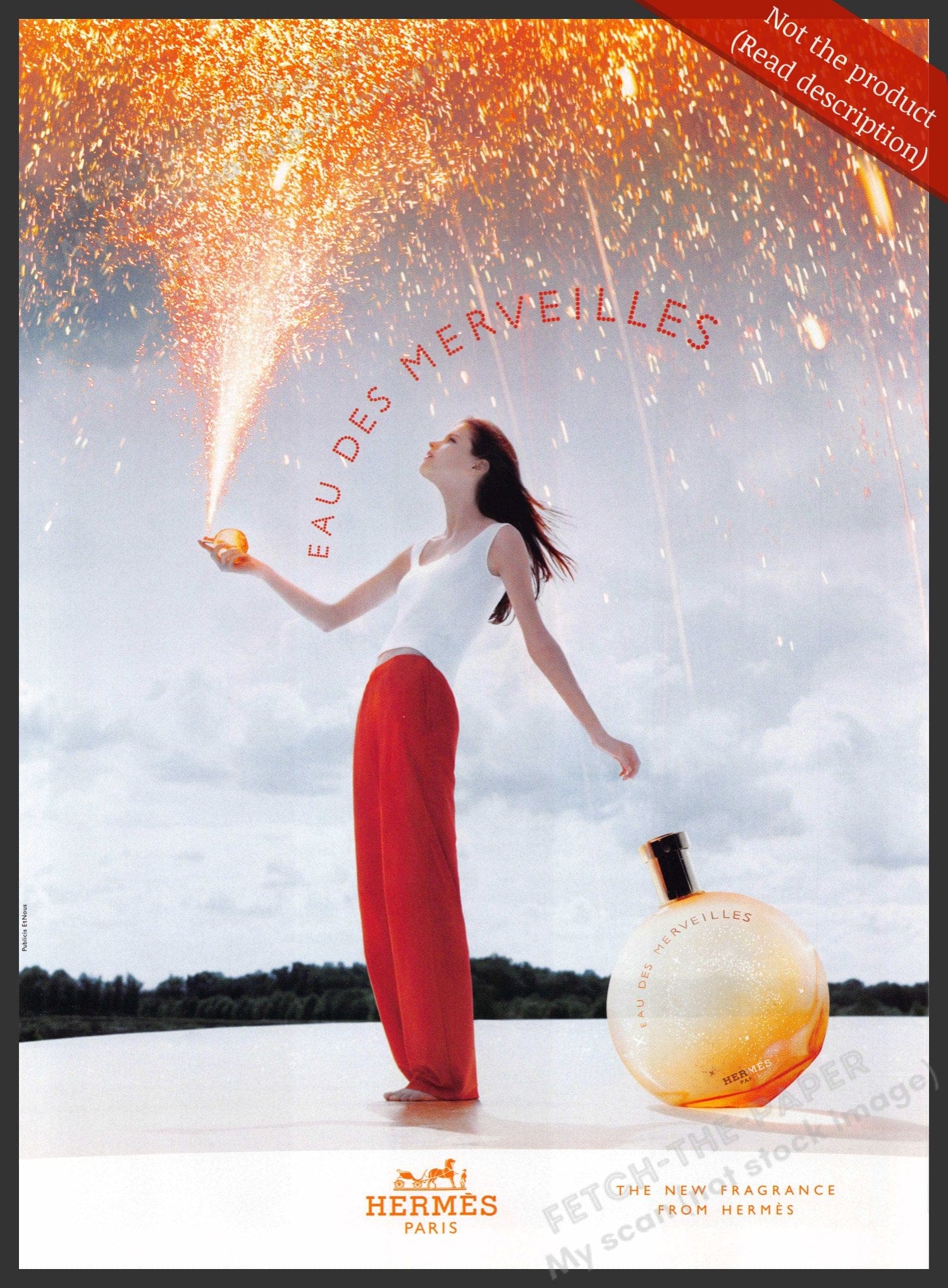 Hermes Paris 2000s Magazine Print Advertisement 2005 Eau des Merveille ...