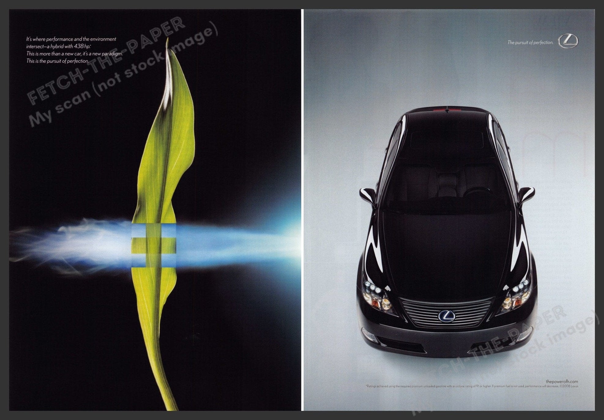Hybrid Lexus Car 2008 Print Ad - Eco-Friendly Luxury Promo — Fetch-the ...