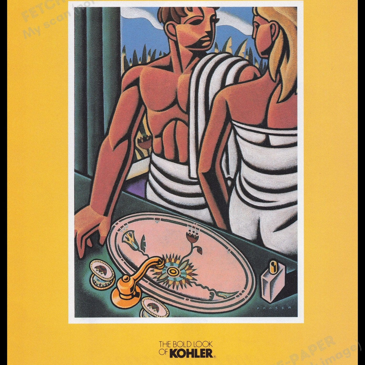 1993 Kohler Ad by Douglas Fraser - Original View Illustration — Fetch ...