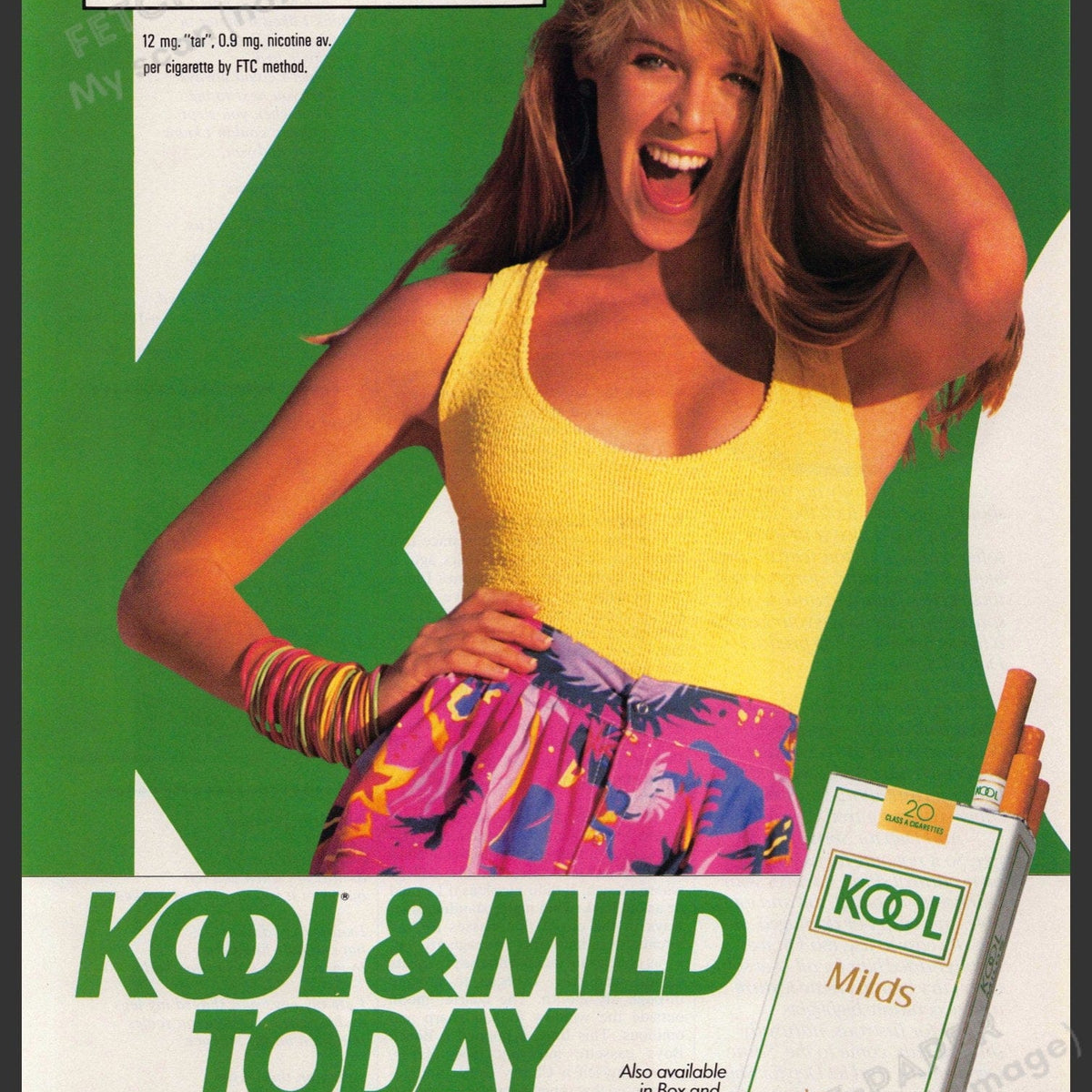 Kool & Mild Cigarettes 1980s Print Advertisement 1989 Legs Sexy Girl ...