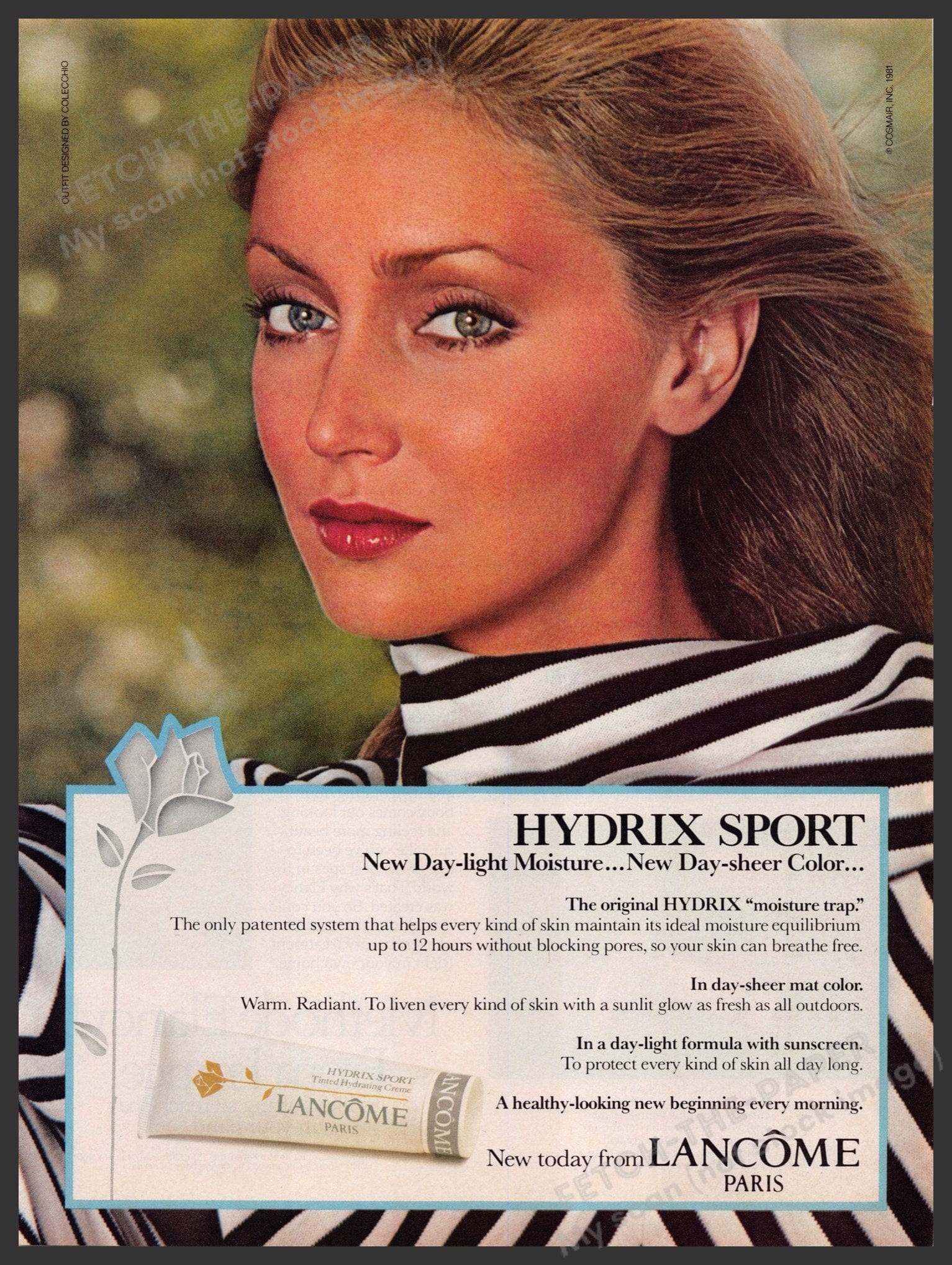 Lancome Paris Hydrix Sport Skin Moisturizer 1980s Print Advertisement ...