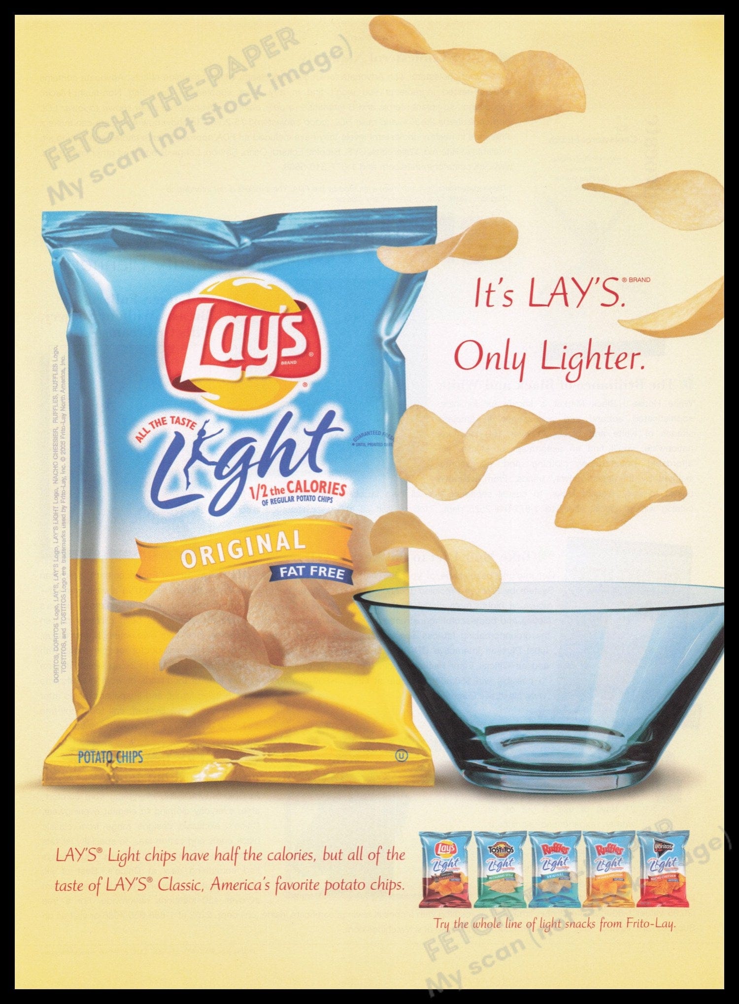 Lay's Light Potato Chips 2000s Print Advertisement Ad 2005 — Fetch-the ...
