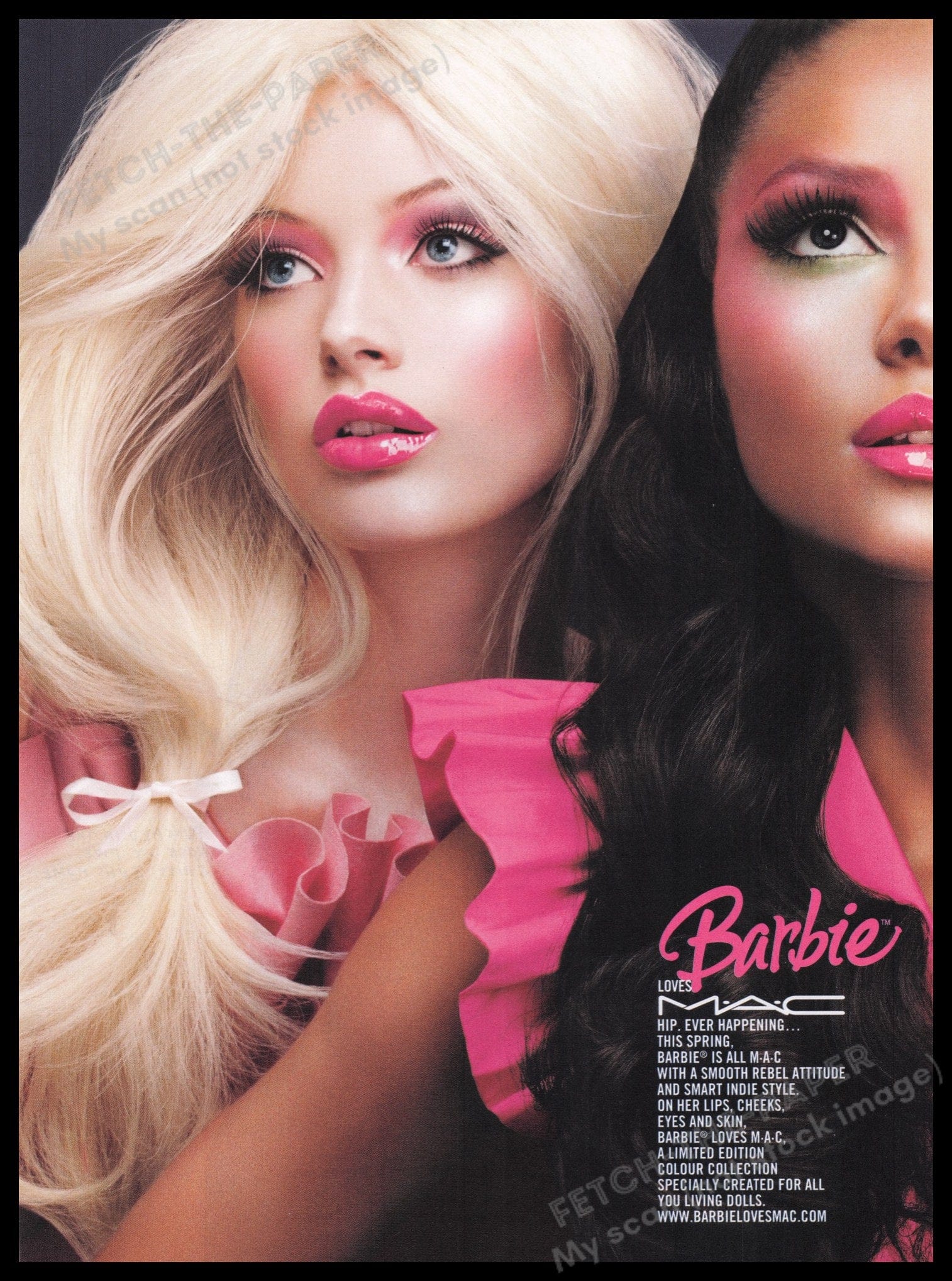 M.A.C. Barbie Cosmetics 2000s Print Advertisement Ad 2007 — Fetch-the-Paper