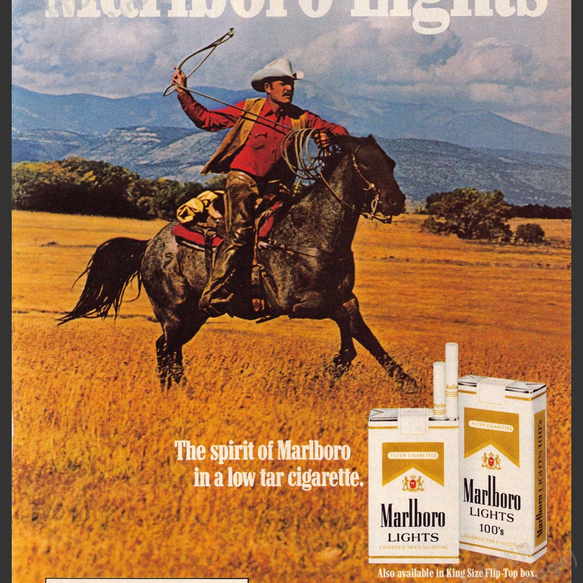 Marlboro Lights Darrell Winfield 1980s Print Ad — Fetch-the-Paper