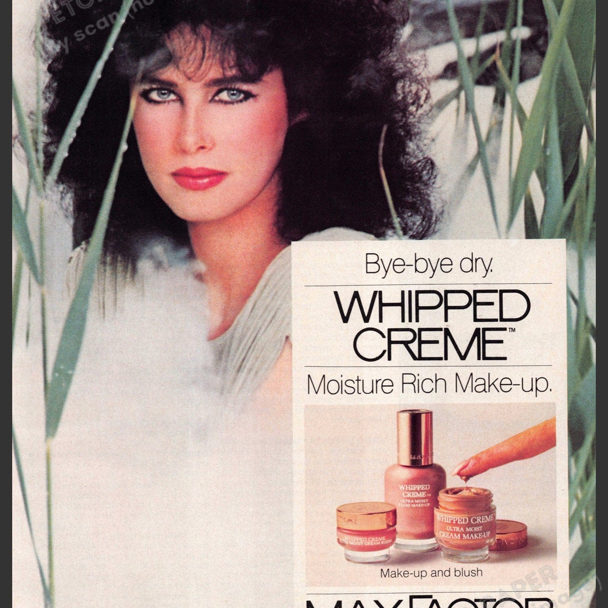 Max Factor Whipped Creme 1980s Print Ad — Fetch-the-Paper
