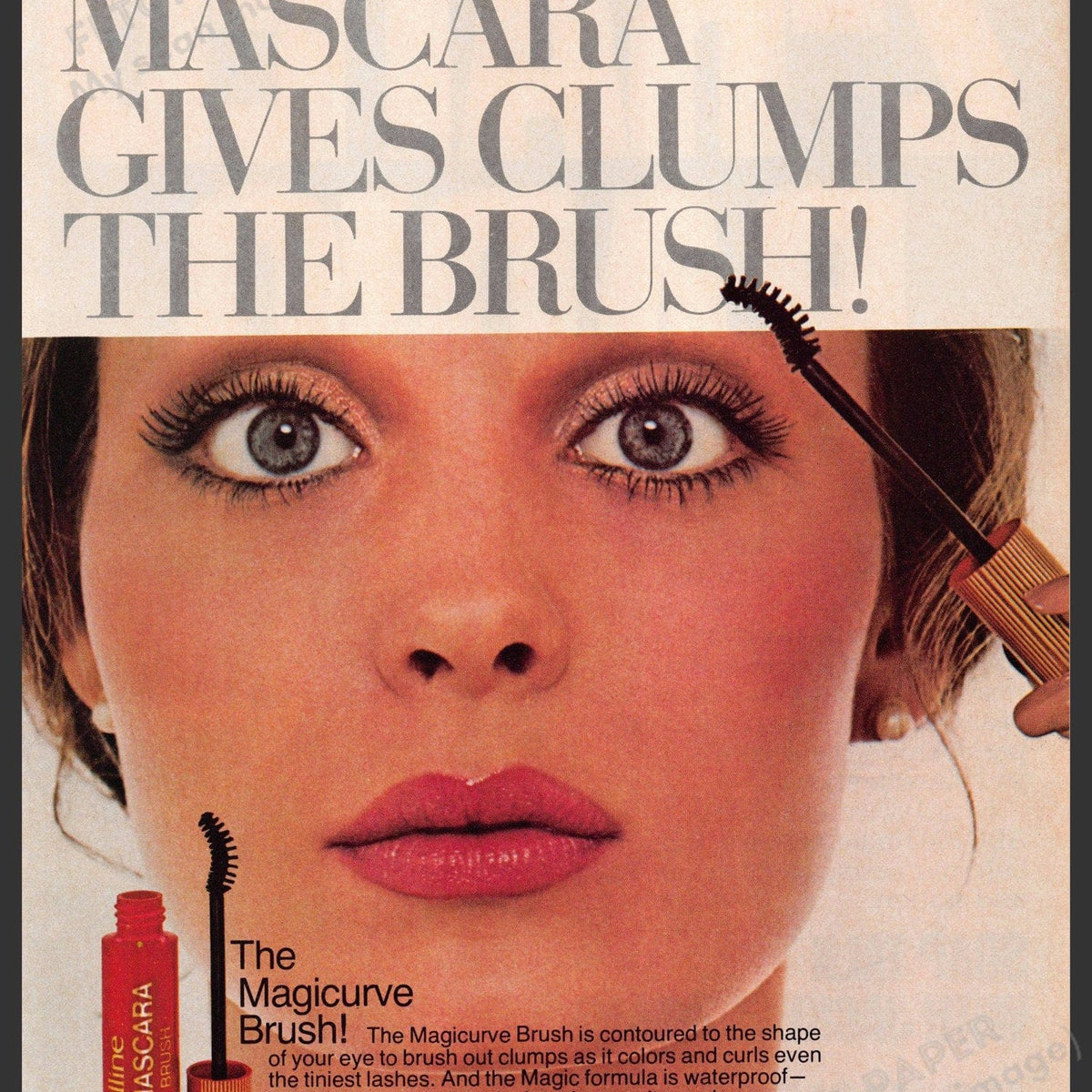 Maybelline 1980s Print Advertisement 1983 Magic Mascara Eyes — Fetch ...