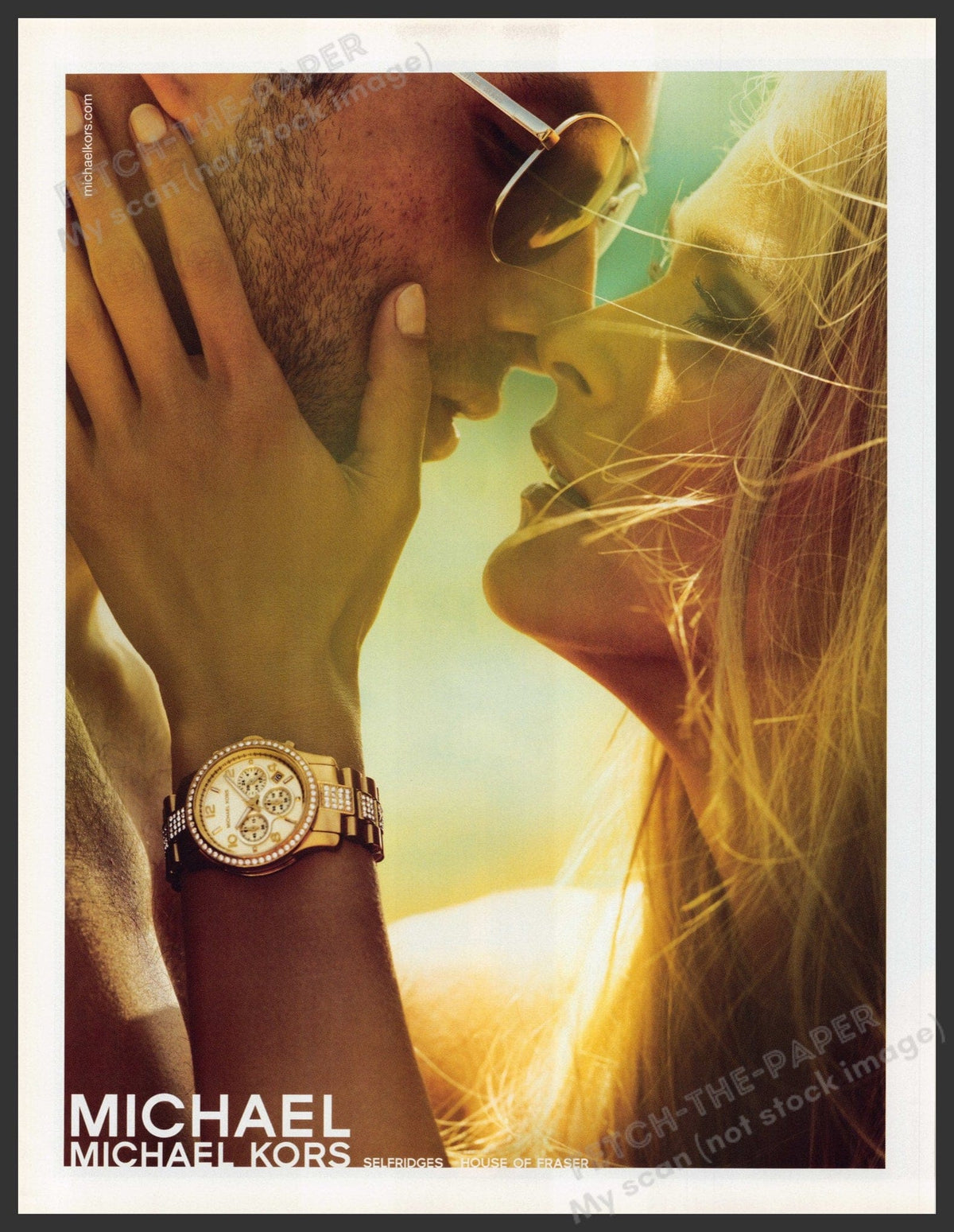 Michael Kors Watch 2000s Print Advertisement Ad 2008 Kissing Couple ...