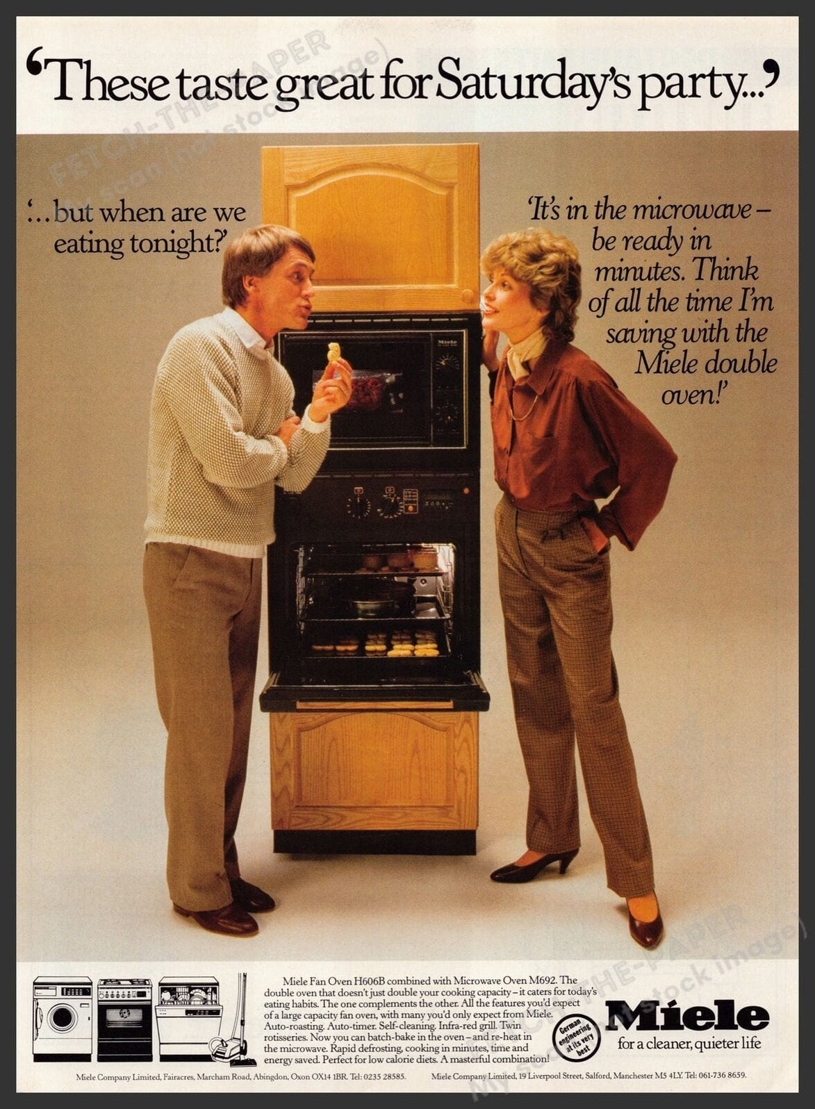 Vintage 1982 Miele H606B Oven & M692 Microwave Print Ad UK — Fetch-the ...
